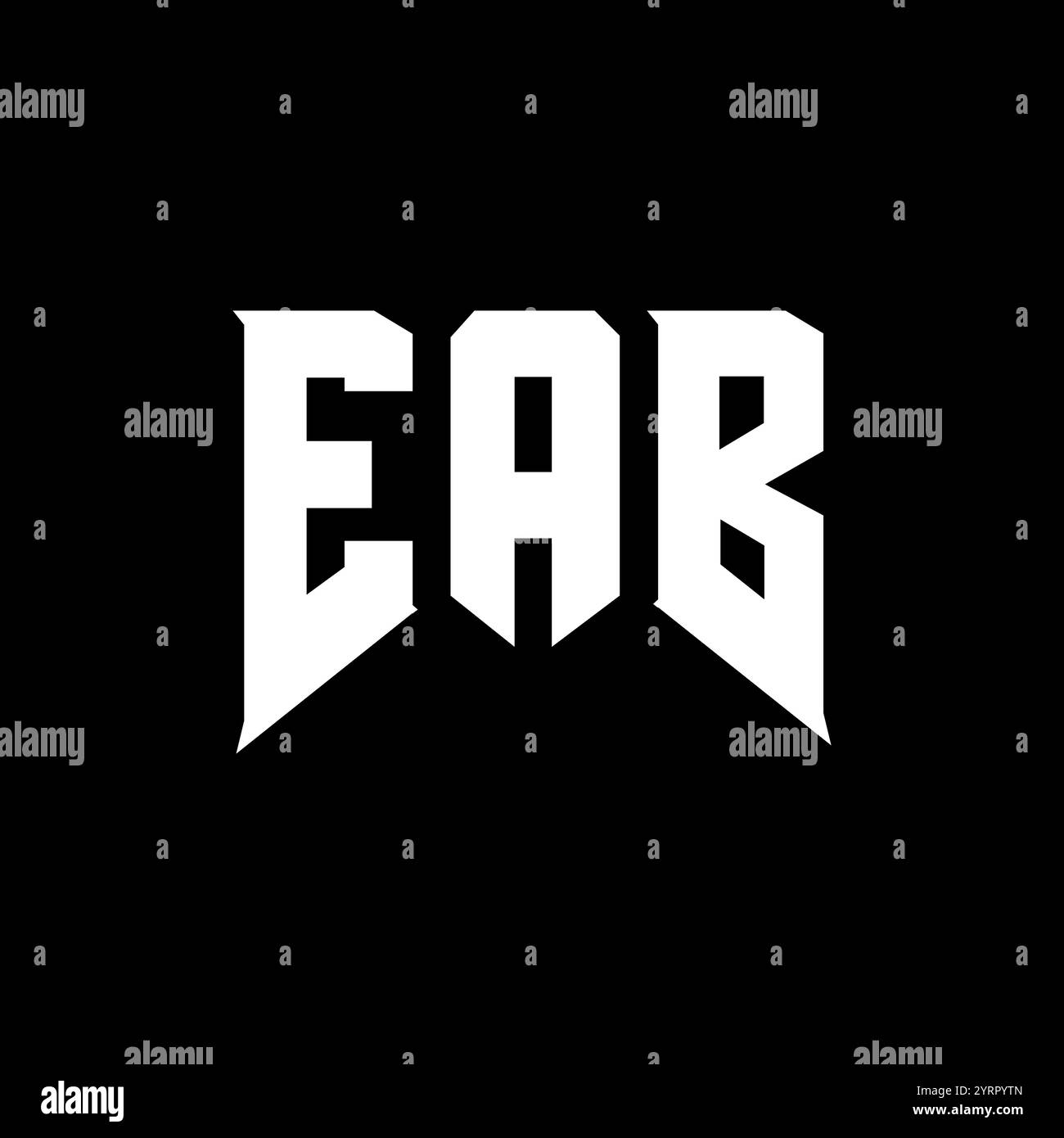 EAB letter logo design for technology company. EAB logo design black ...