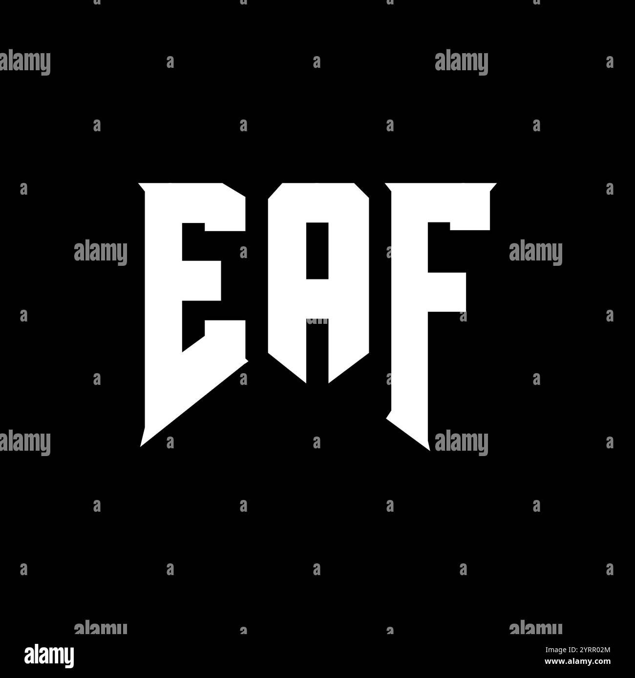 EAF letter logo design for technology company. EAF logo design black ...