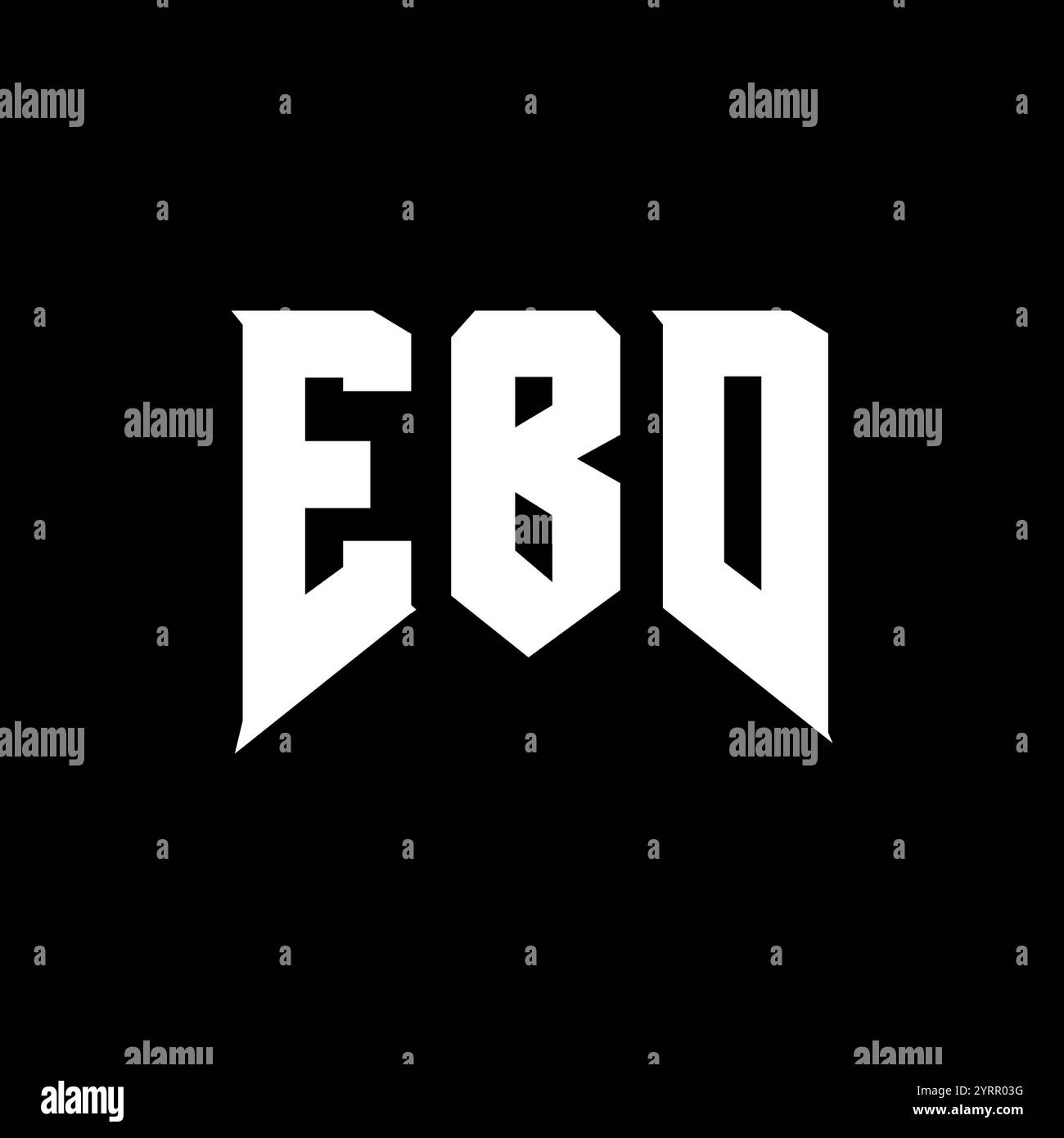 EBD letter logo design for technology company. EBD logo design black ...