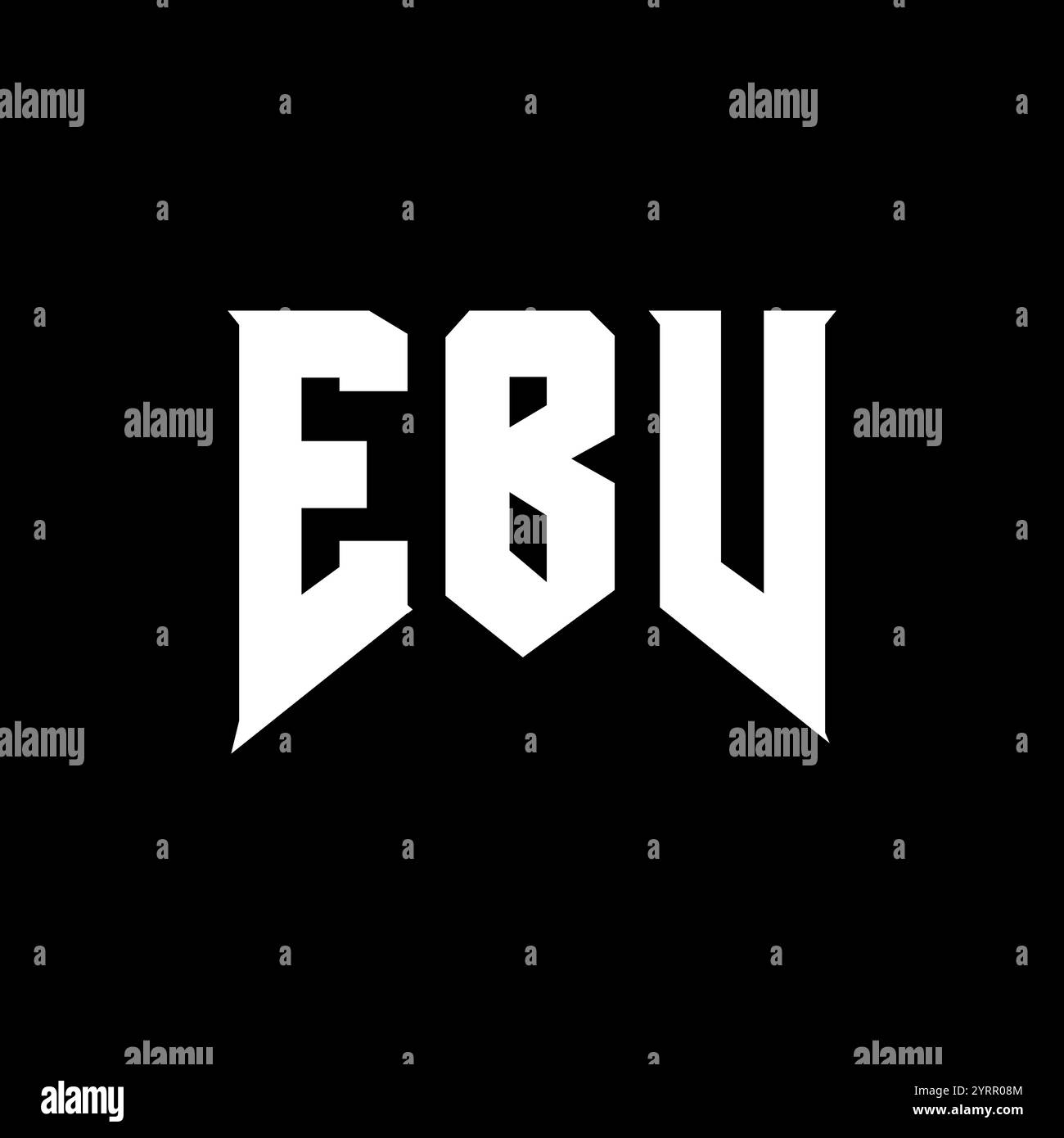 EBV letter logo design for technology company. EBV logo design black ...