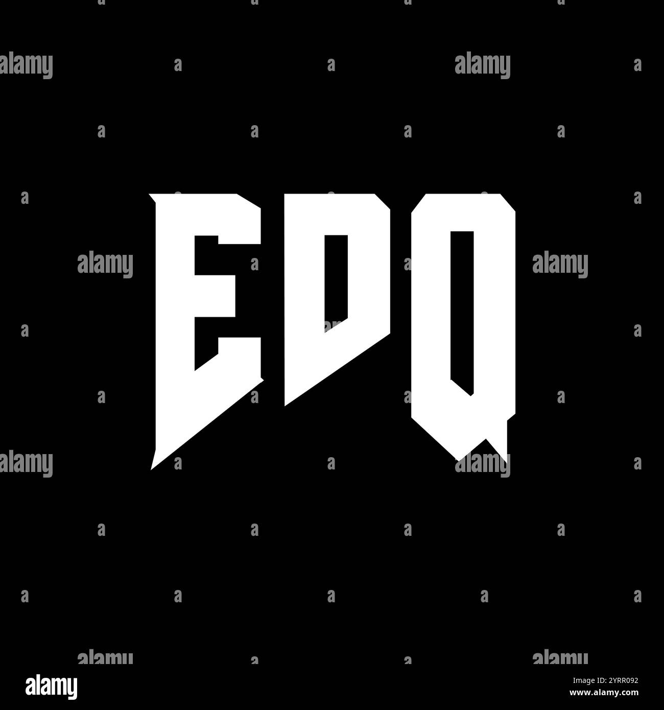 EDQ letter logo design for technology company. EDQ logo design black ...