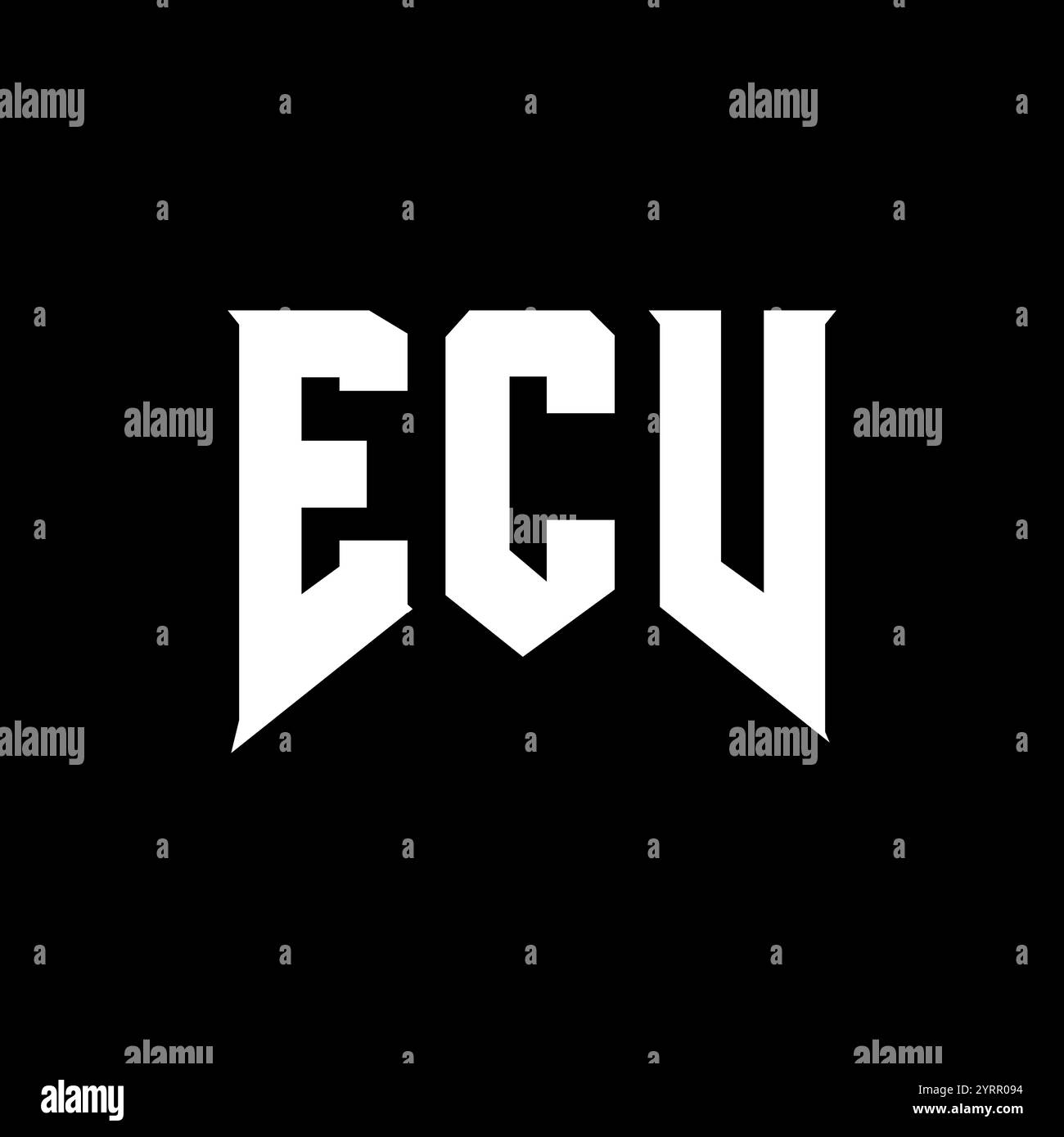 ECV letter logo design for technology company. ECV logo design black ...