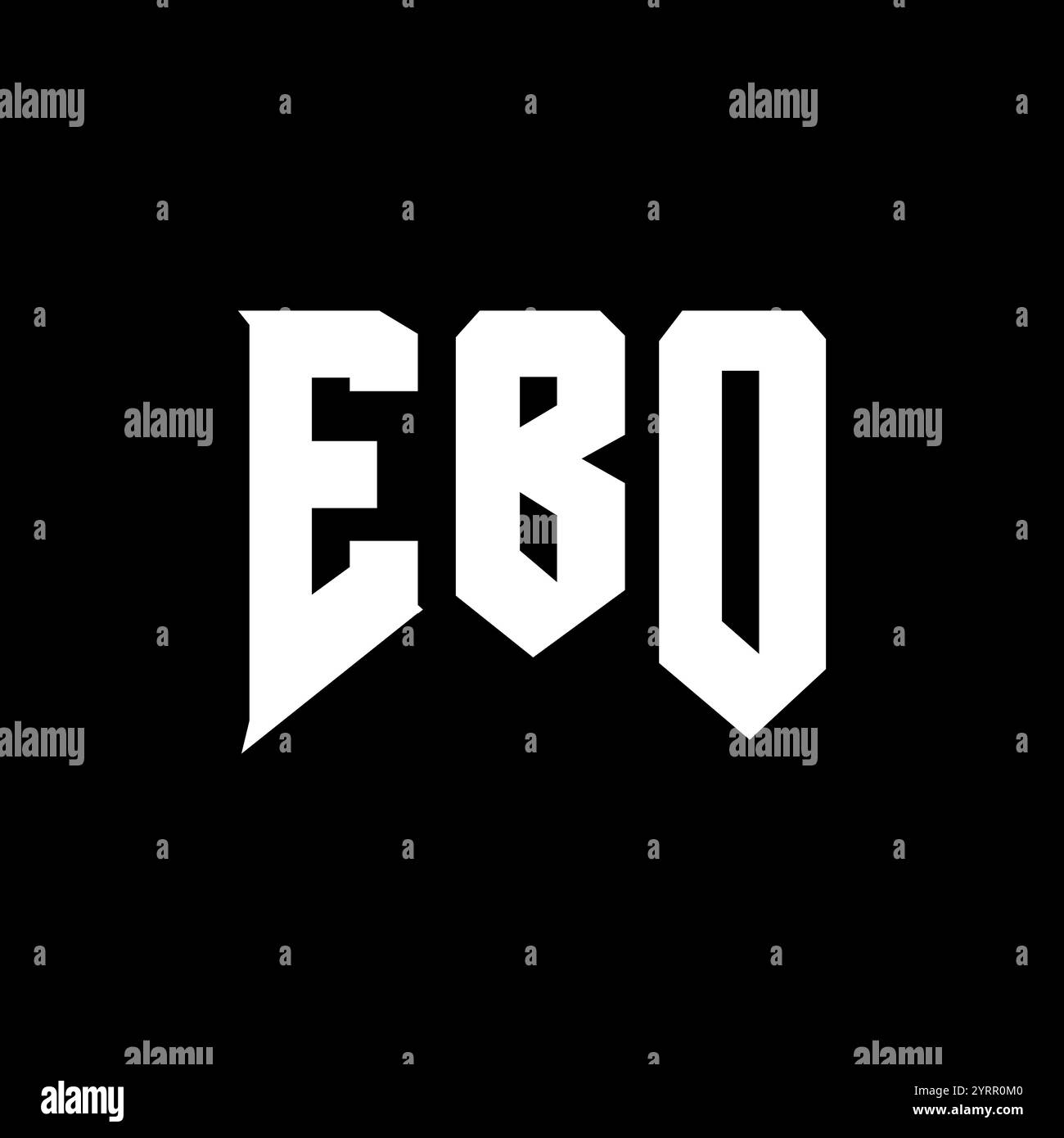 EBO letter logo design for technology company. EBO logo design black ...