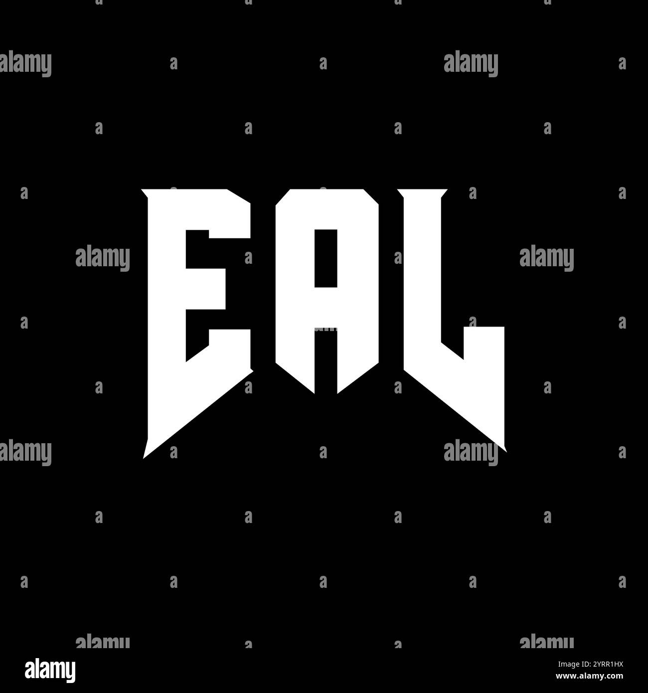 EAL letter logo design for technology company. EAL logo design black ...