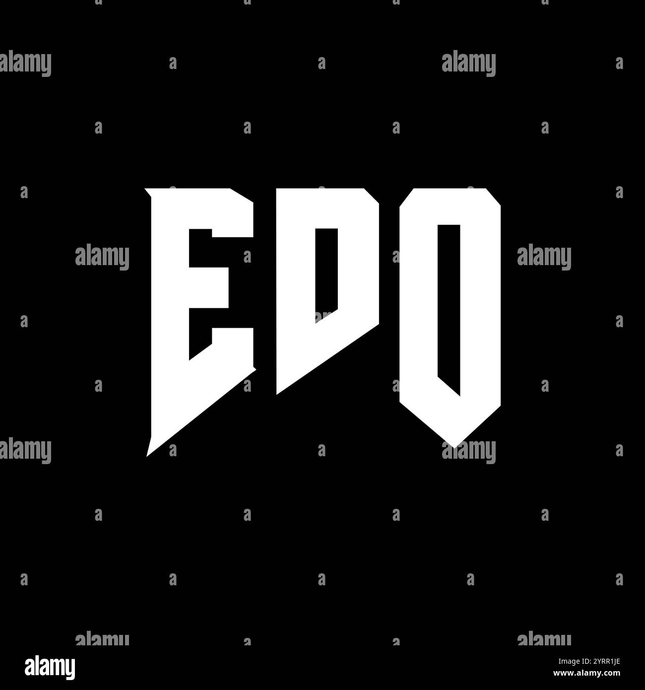 EDO letter logo design for technology company. EDO logo design black ...