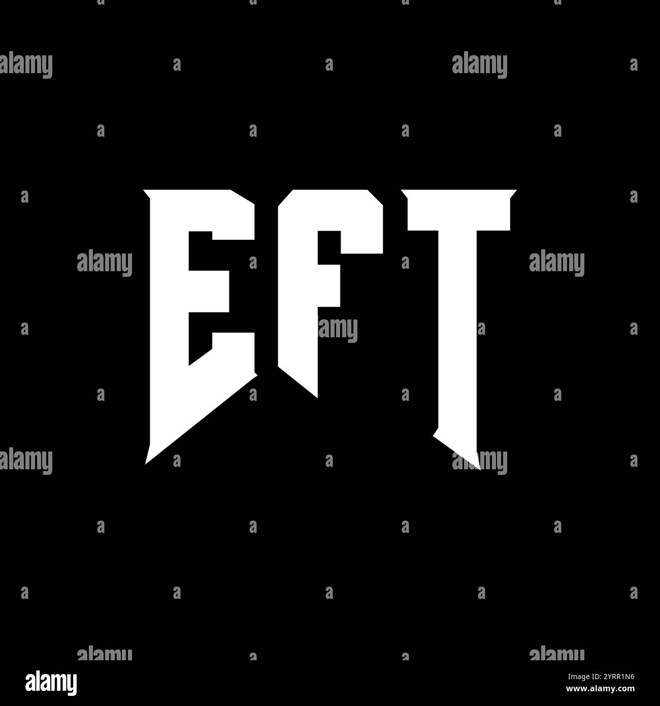 EFT letter logo design for technology company. EFT logo design black ...