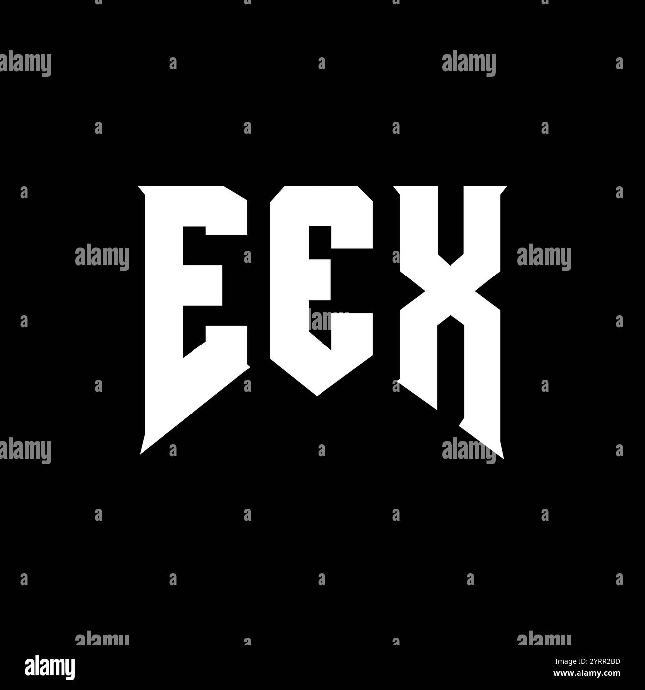 EEX letter logo design for technology company. EEX logo design black ...