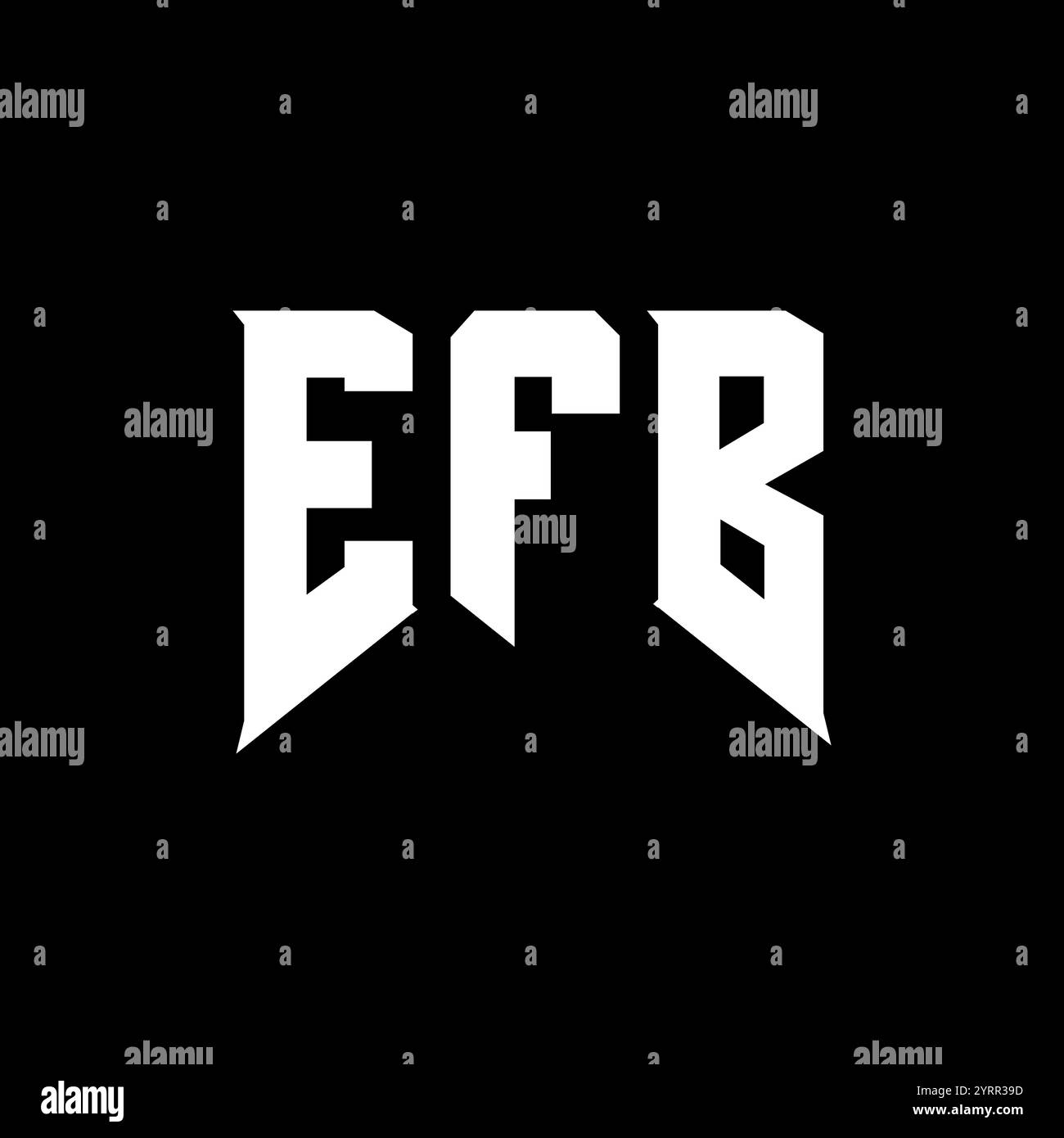 EFB letter logo design for technology company. EFB logo design black ...