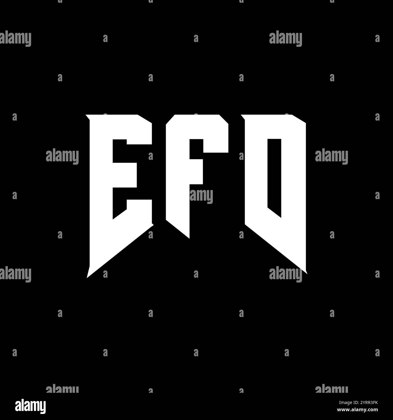 EFD letter logo design for technology company. EFD logo design black ...