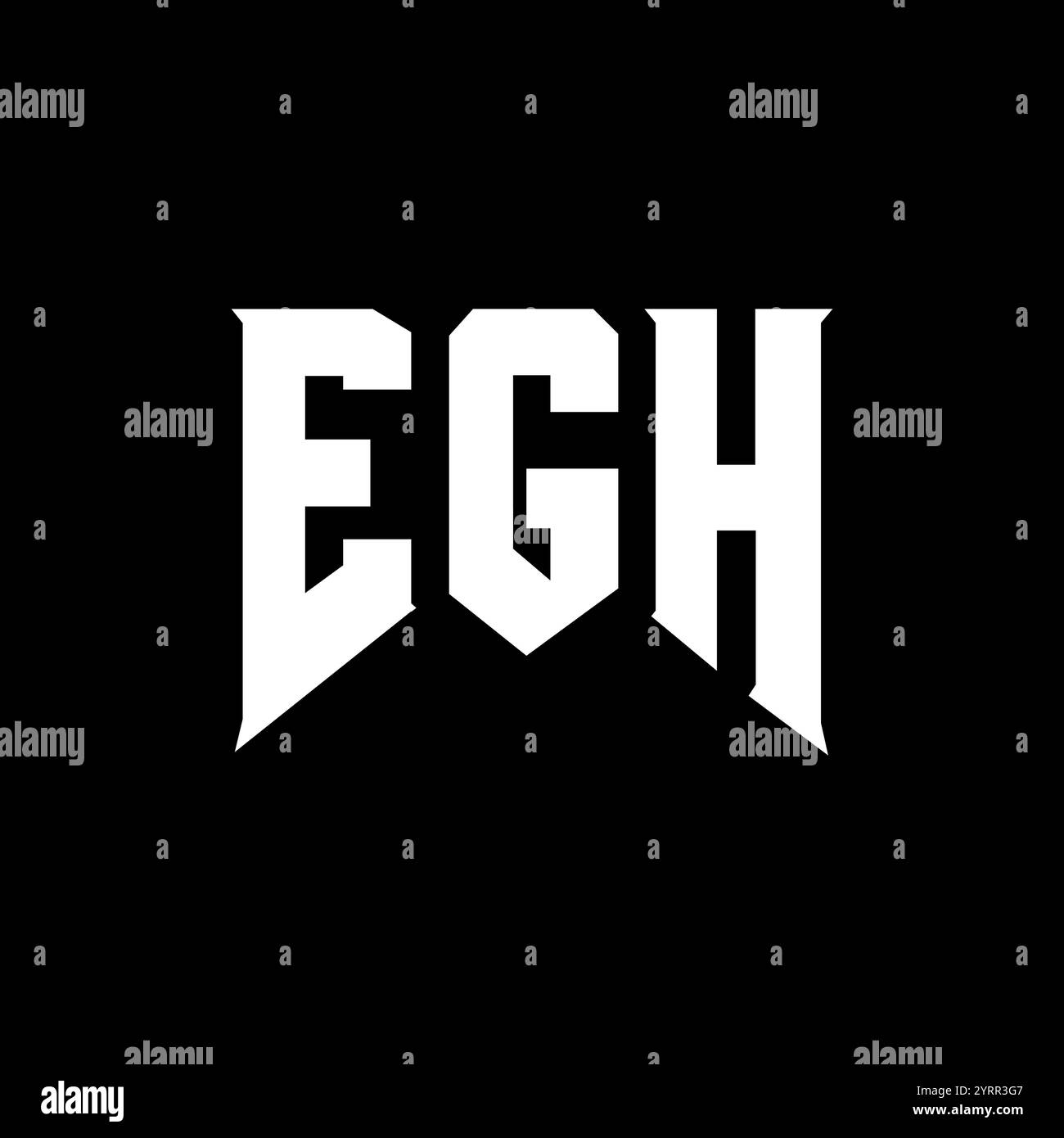 EGH letter logo design for technology company. EGH logo design black ...