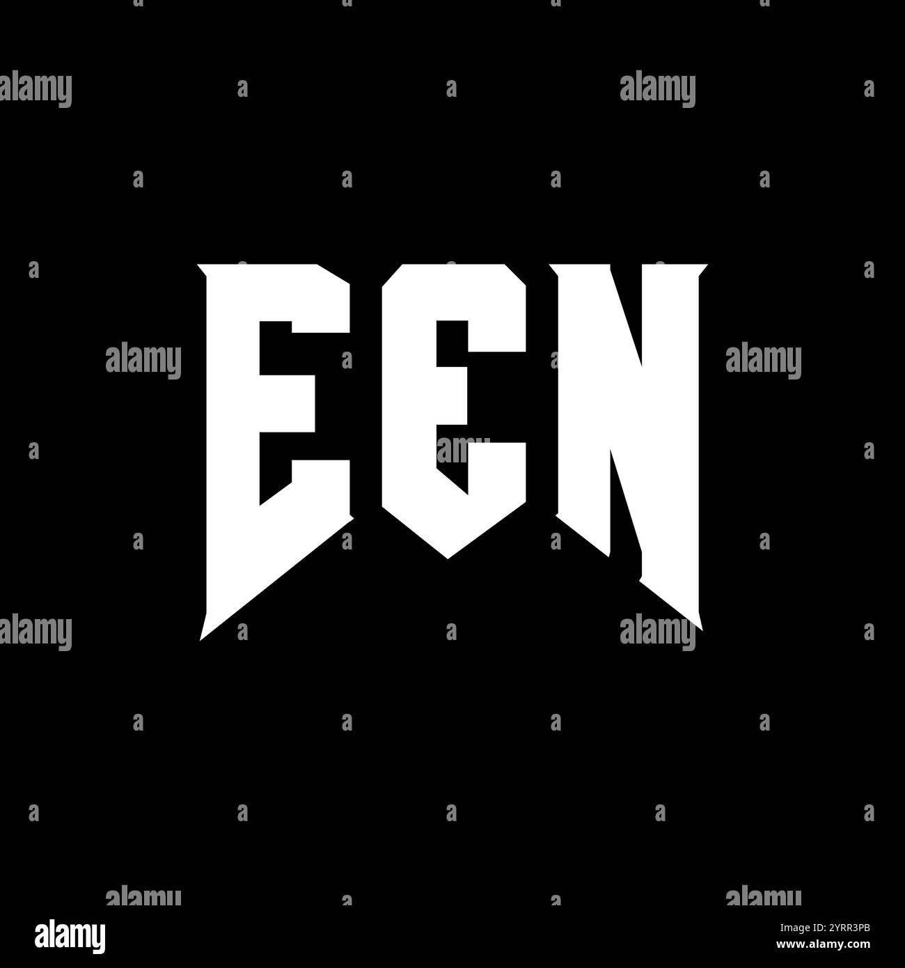 EEN letter logo design for technology company. EEN logo design black ...