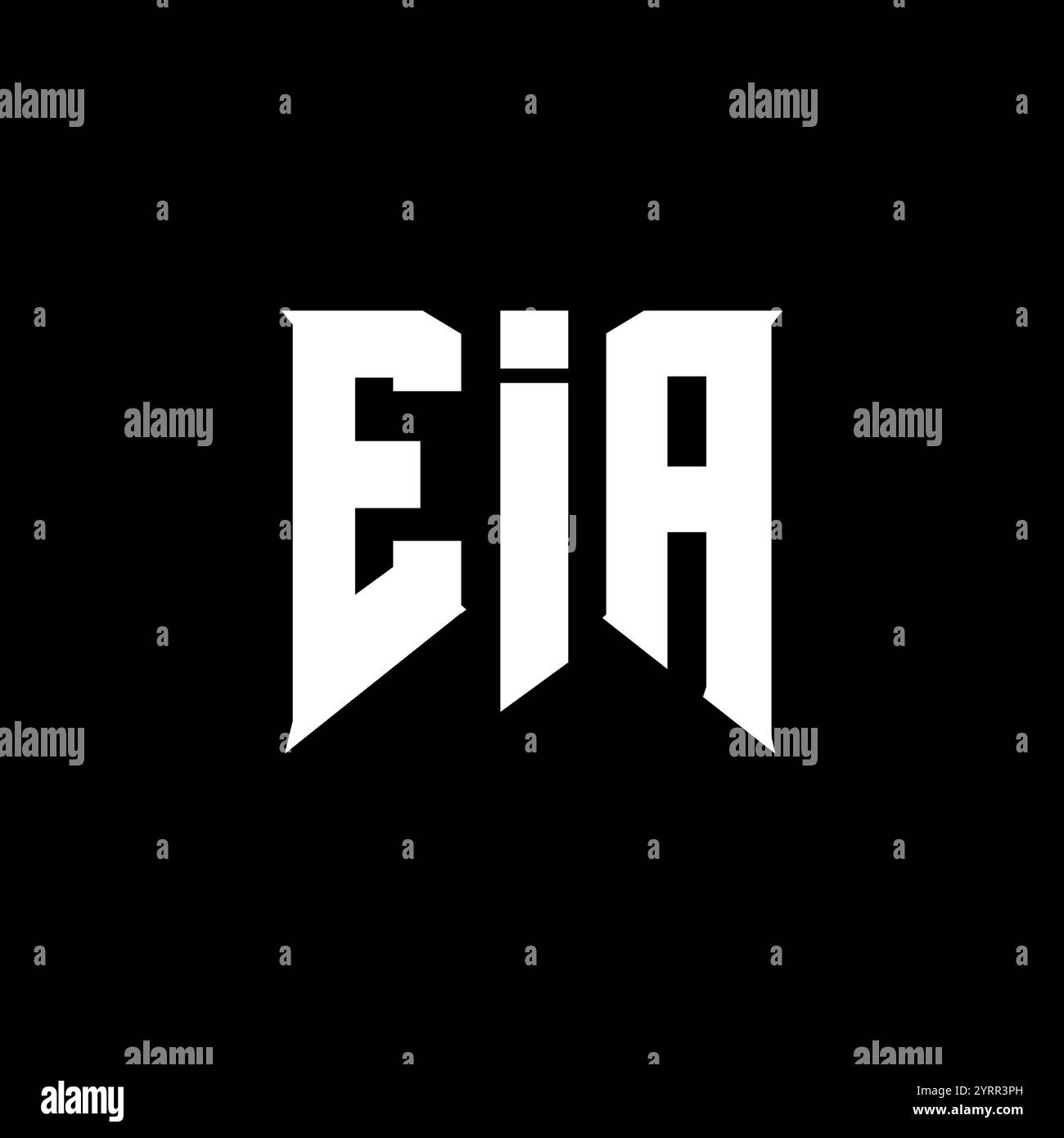 EIA letter logo design for technology company. EIA logo design black ...