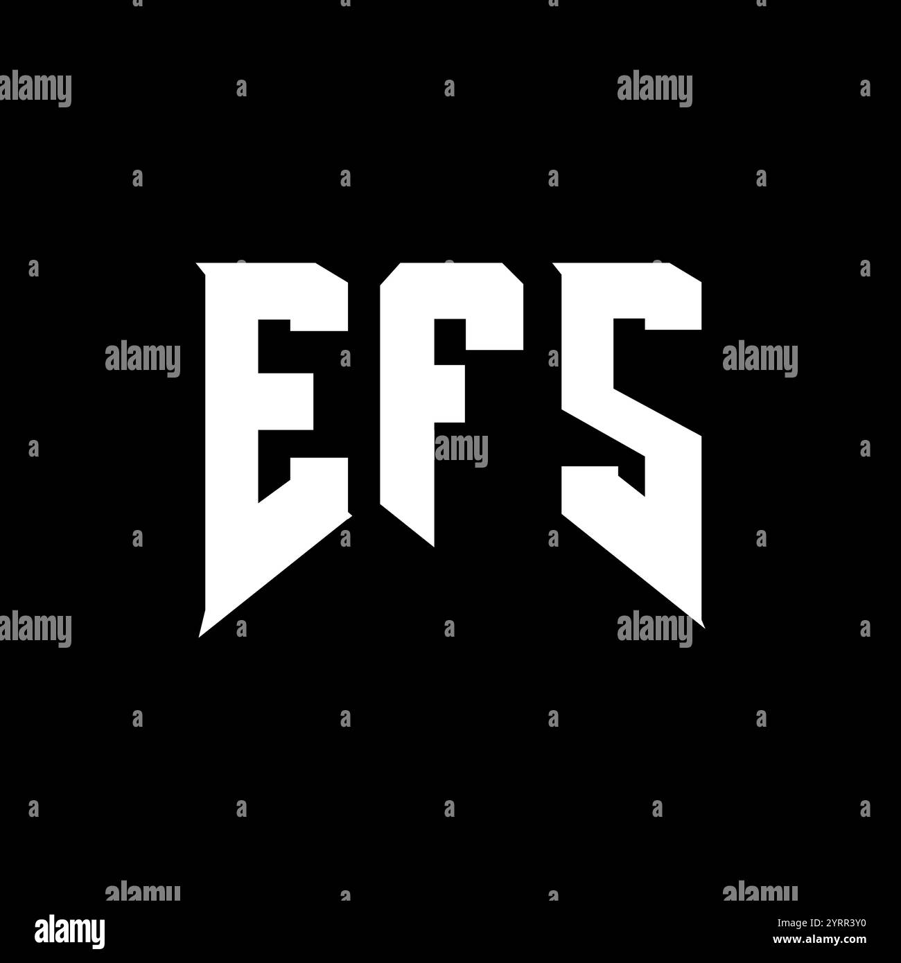 EFS letter logo design for technology company. EFS logo design black ...