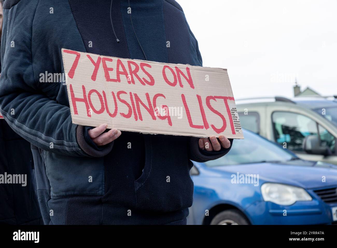 Anti Second Home protest in St Agnes, Cornwall Stock Photo - Alamy