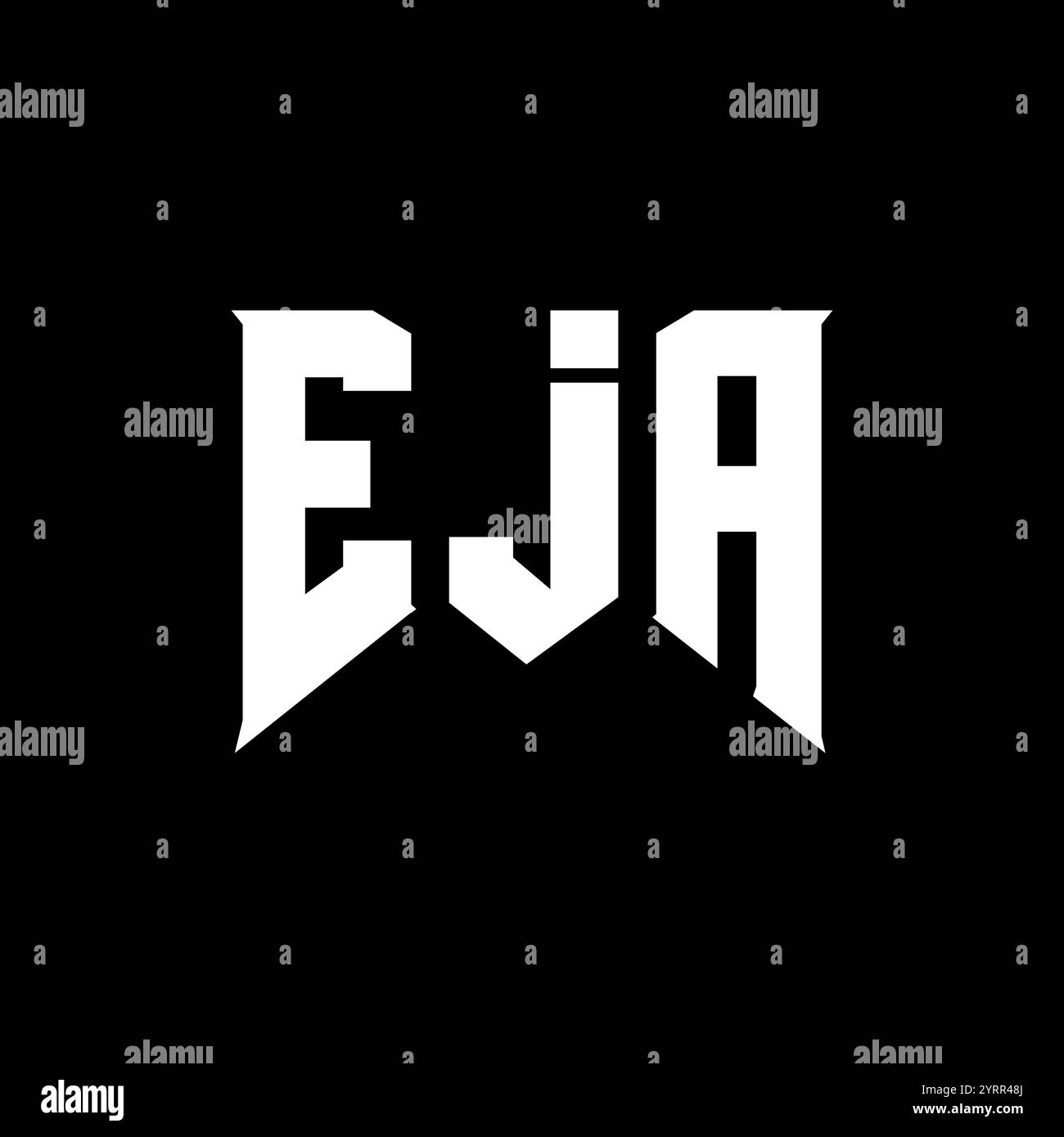 EJA letter logo design for technology company. EJA logo design black ...