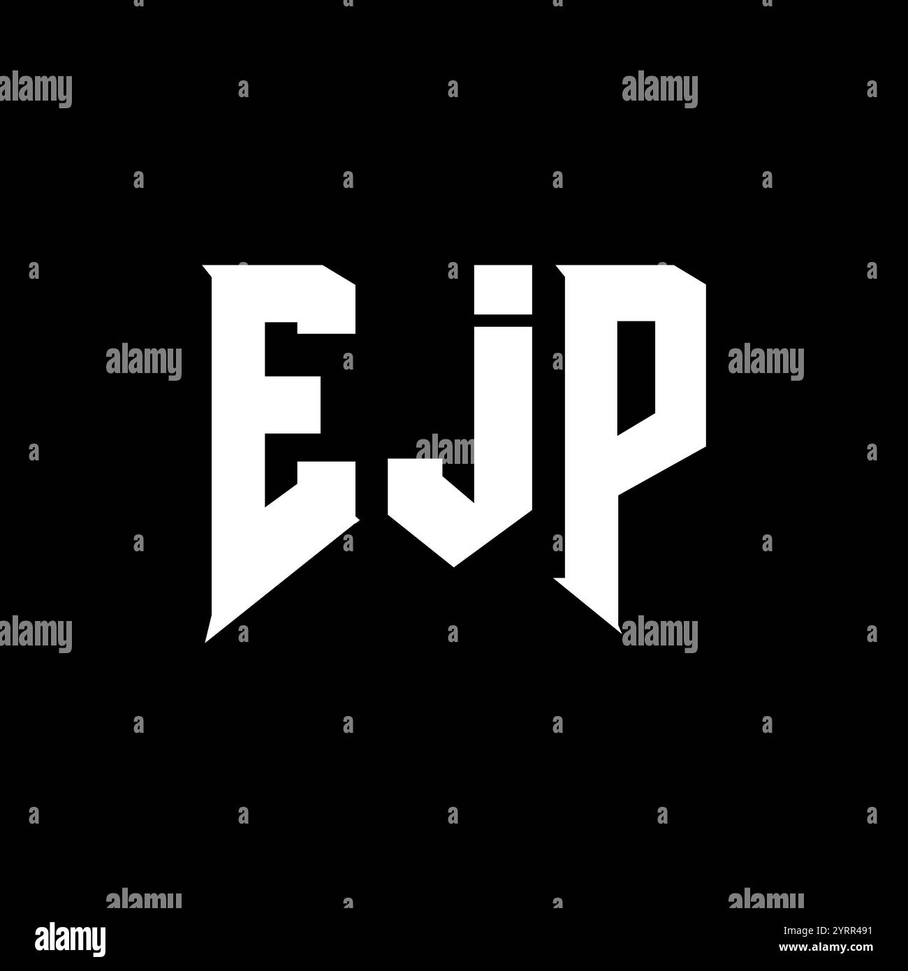 EJP letter logo design for technology company. EJP logo design black ...