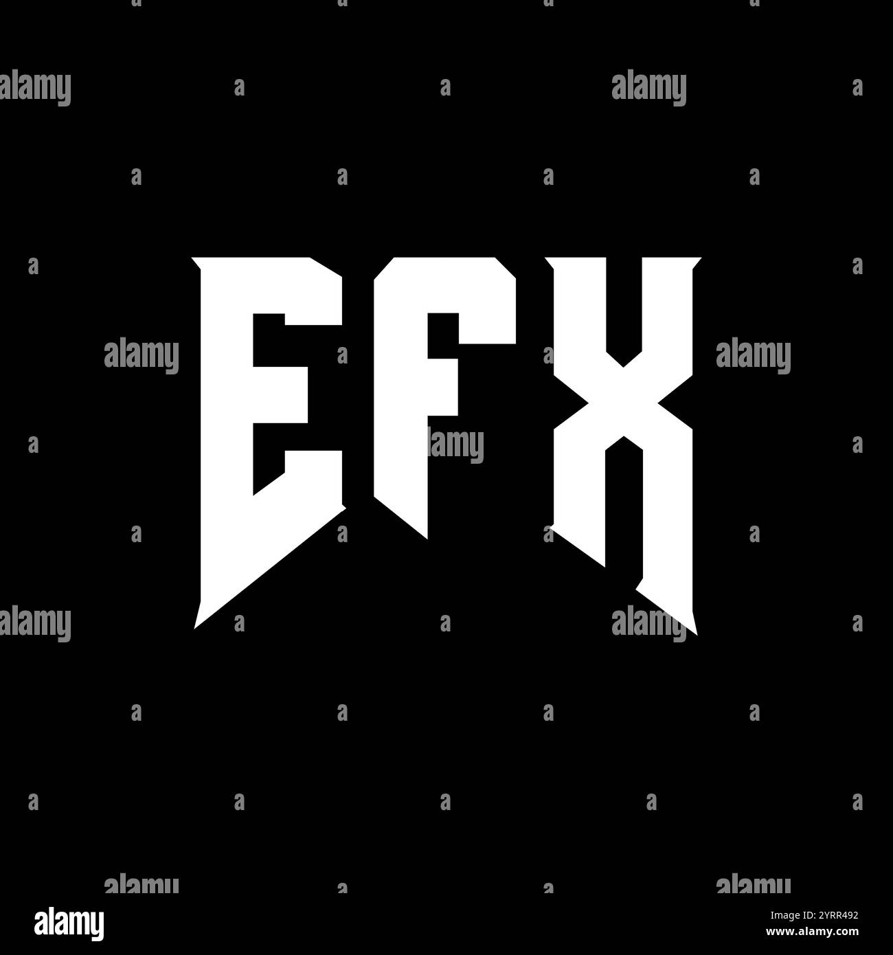 EFX letter logo design for technology company. EFX logo design black ...