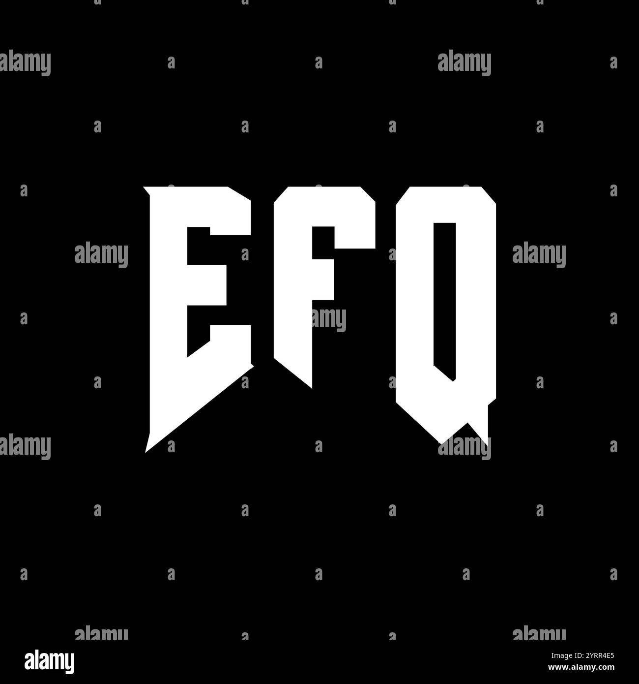 EFQ letter logo design for technology company. EFQ logo design black ...