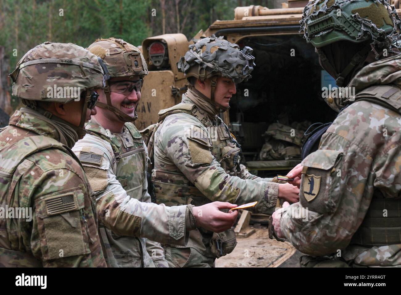 U.S. Army soldiers from Charlie “Wildcards” Company, 2nd Battalion ...