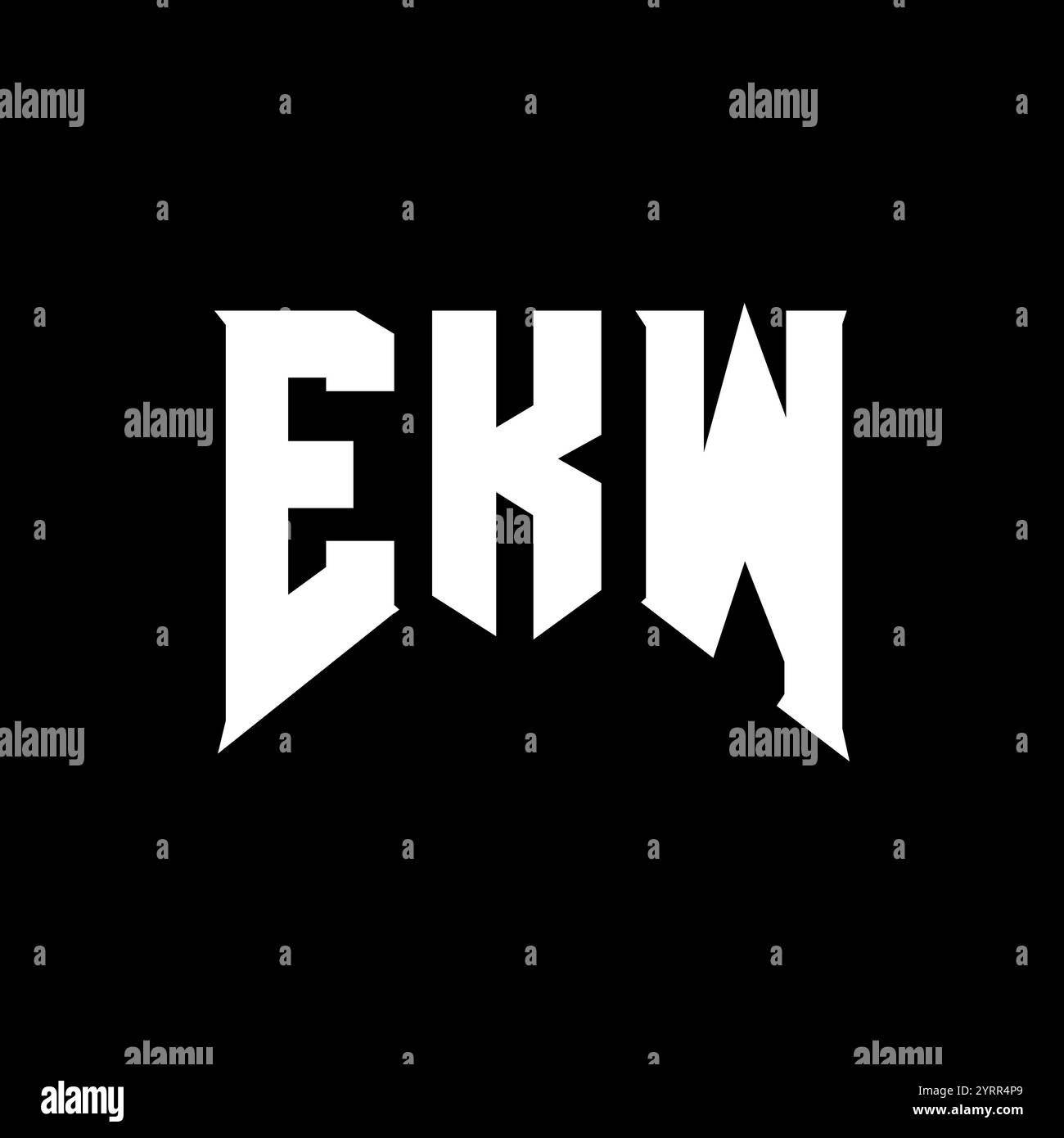 Ekw logo design Stock Vector Images - Alamy