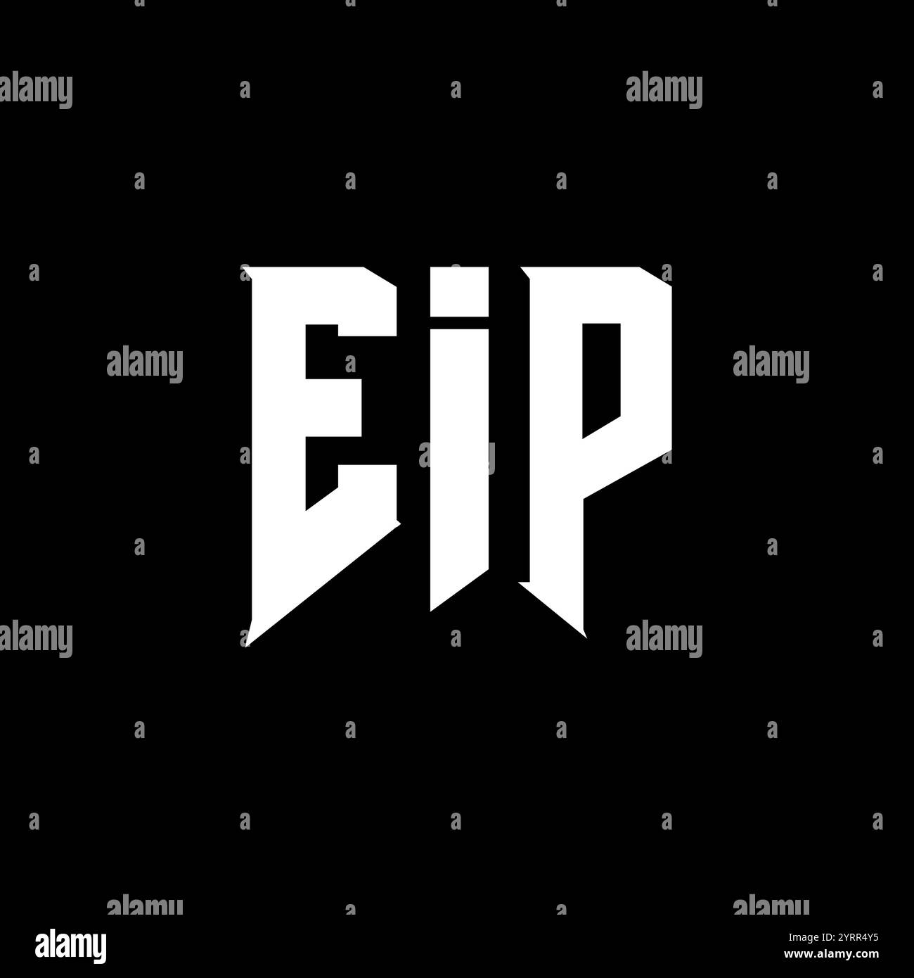 EIP letter logo design for technology company. EIP logo design black ...