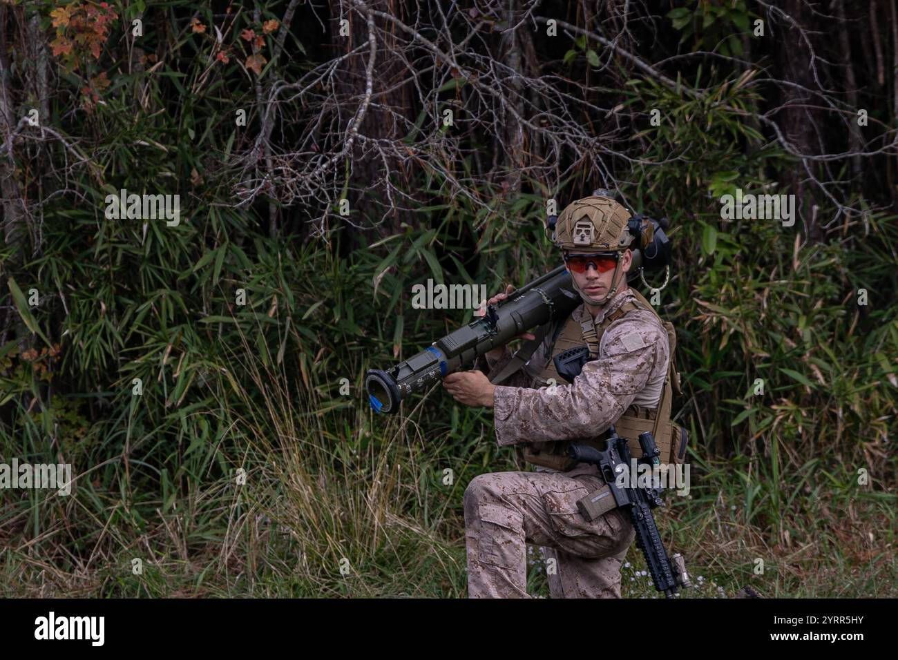 U.S. Marine Corps Cpl. Aiden Sullivan, a reconnaissance Marine with ...
