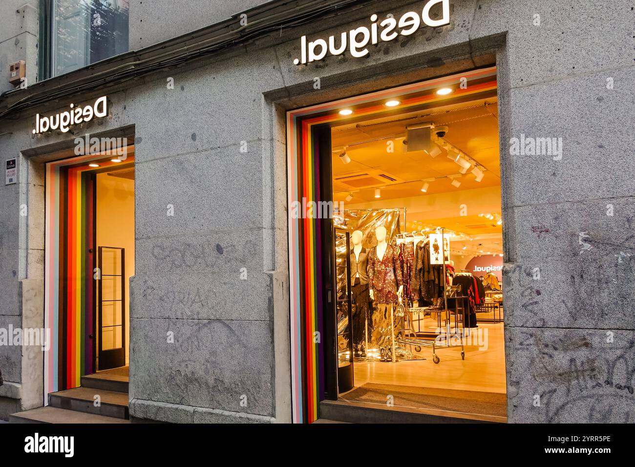 Storefront of Desigual, a Vibrant and Colorful Spanish Fashion Brand on ...