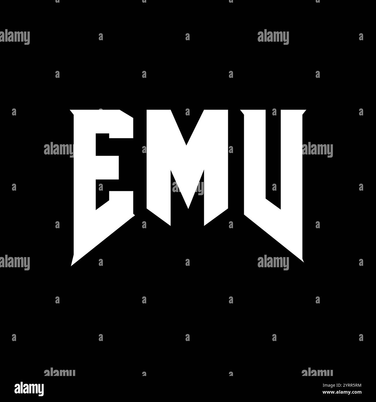 EMV letter logo design for technology company. EMV logo design black ...