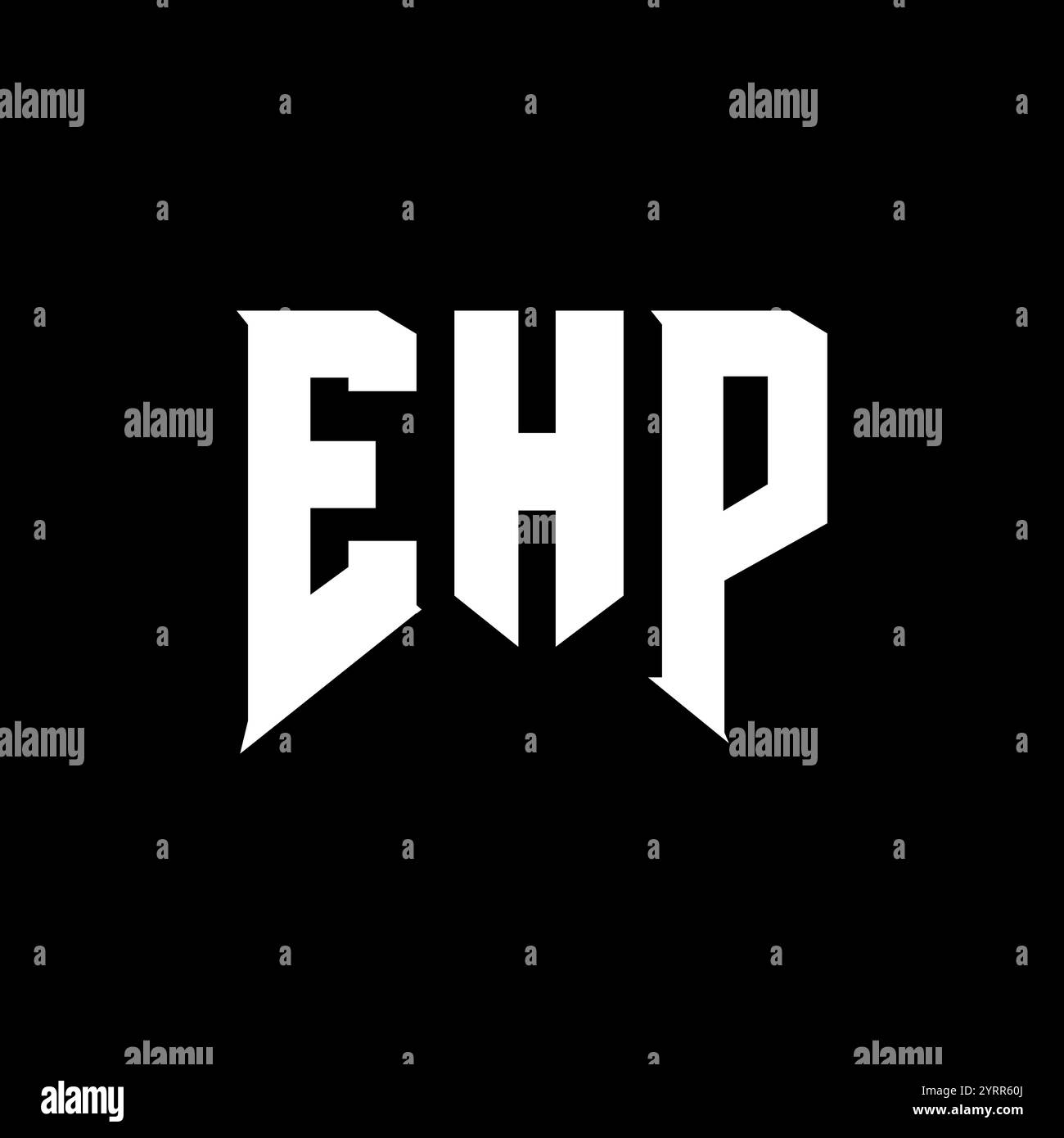 EHP letter logo design for technology company. EHP logo design black ...