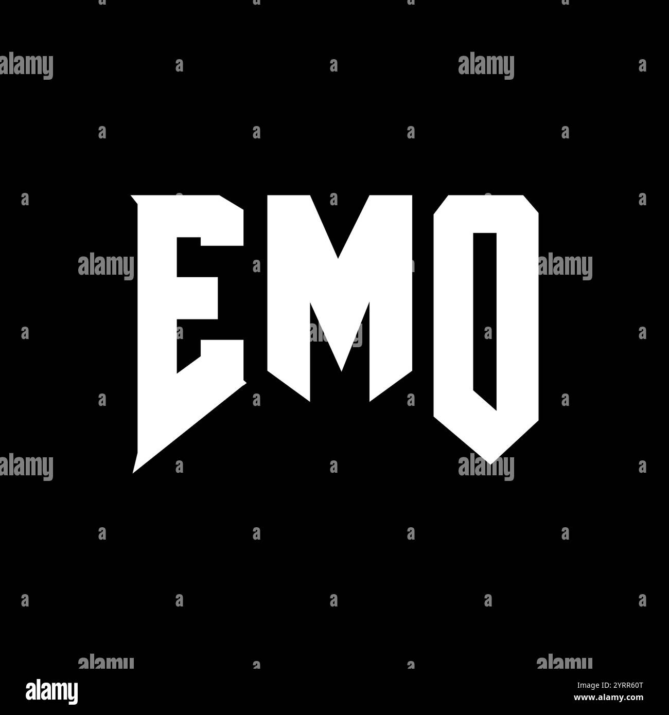 EMO letter logo design for technology company. EMO logo design black ...