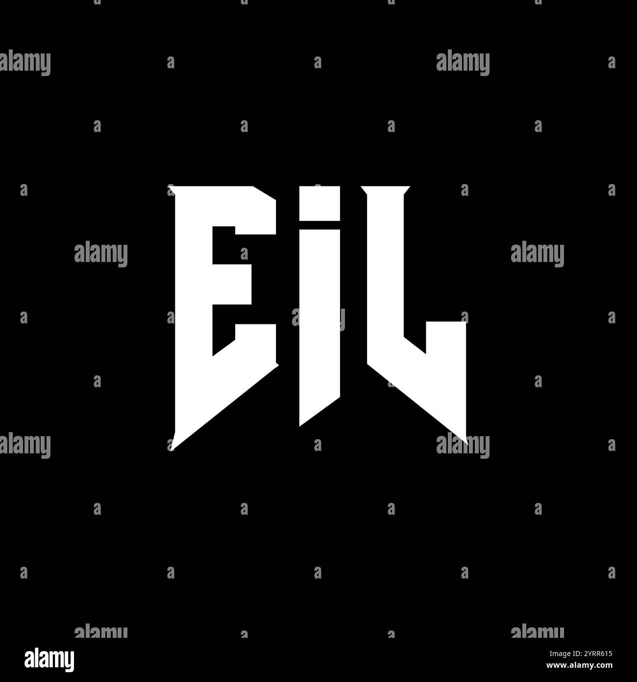 EIL letter logo design for technology company. EIL logo design black ...
