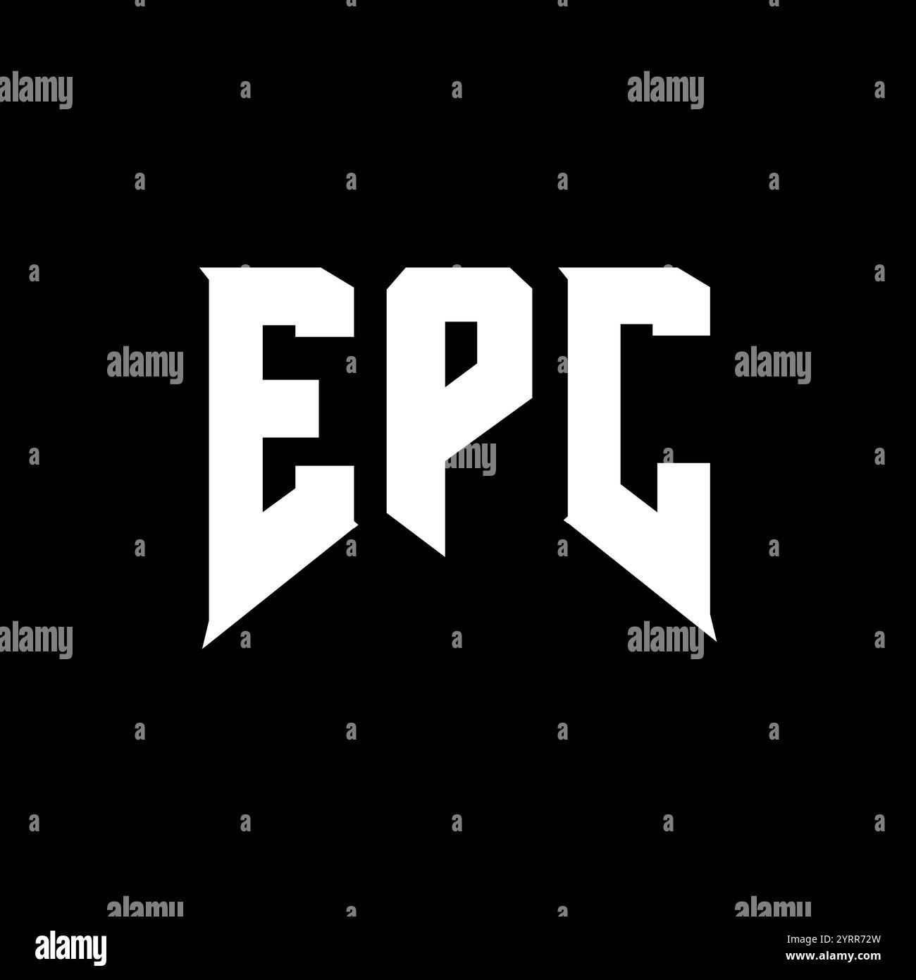 EPC letter logo design for technology company. EPC logo design black ...