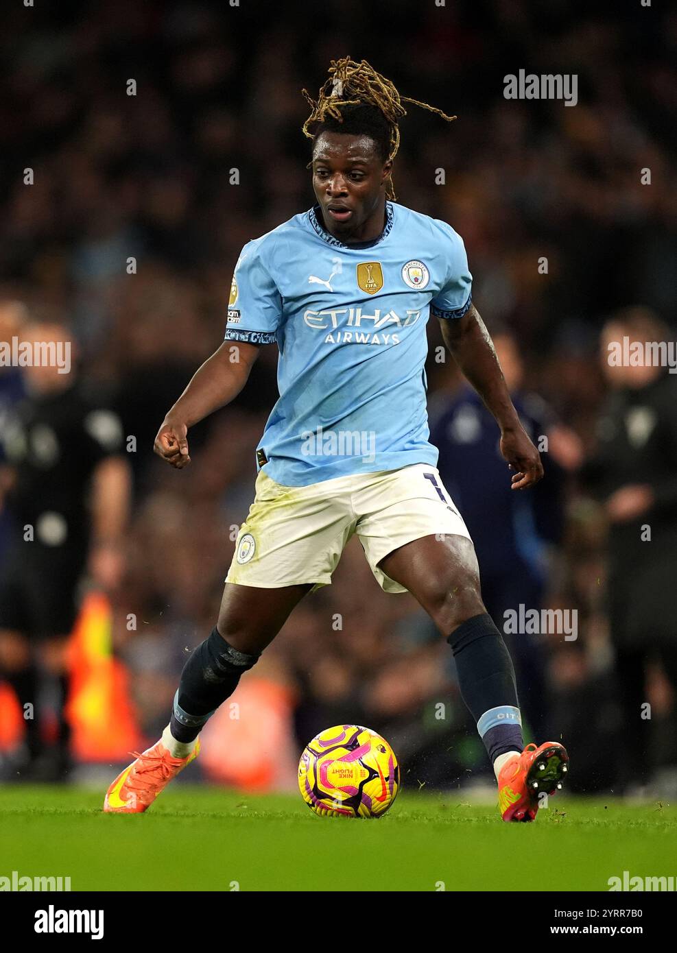Manchester City's Jeremy Doku during the Premier League match at the ...