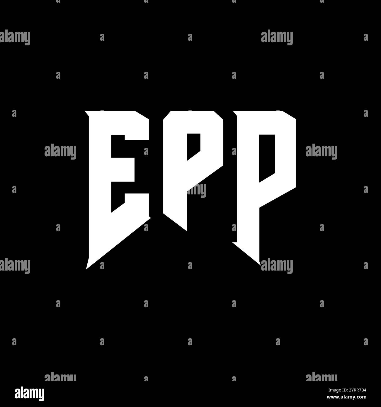 EPP letter logo design for technology company. EPP logo design black ...