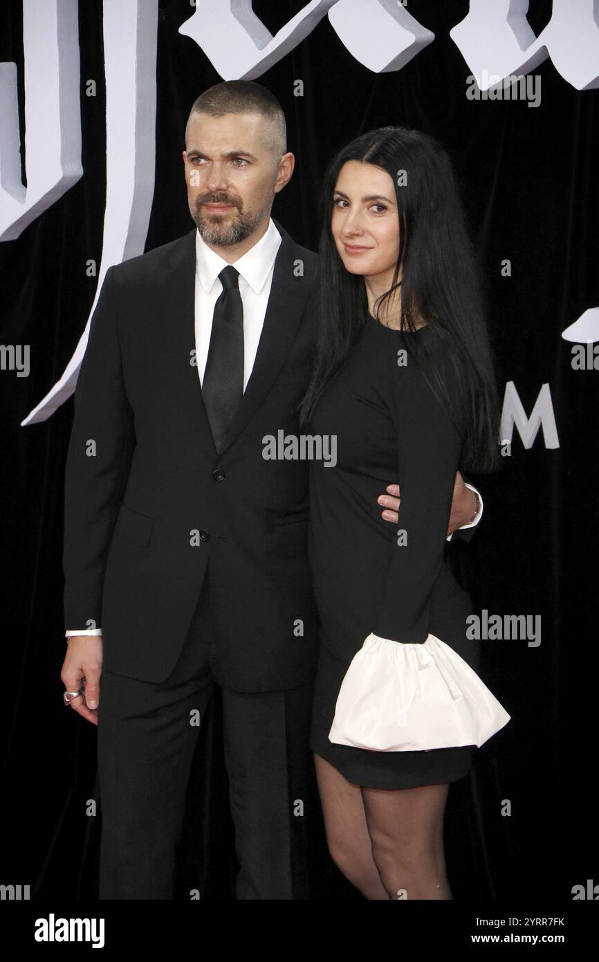 Robert Eggers and woman Alexandra Shaker at the premiere of Nosferatu ...