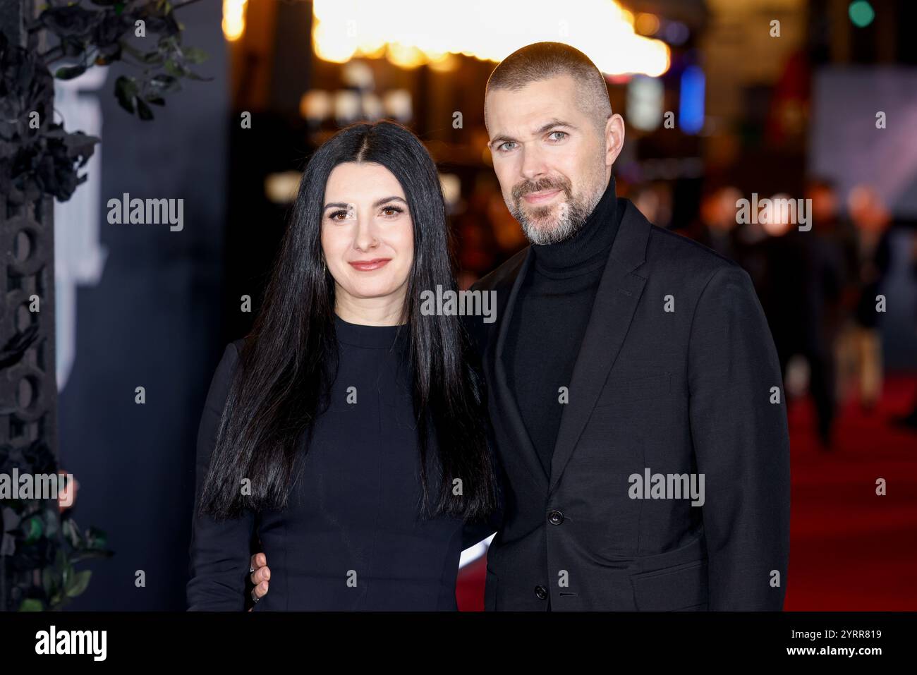 Alexandra Shaker, left, and director Robert Eggers pose for ...