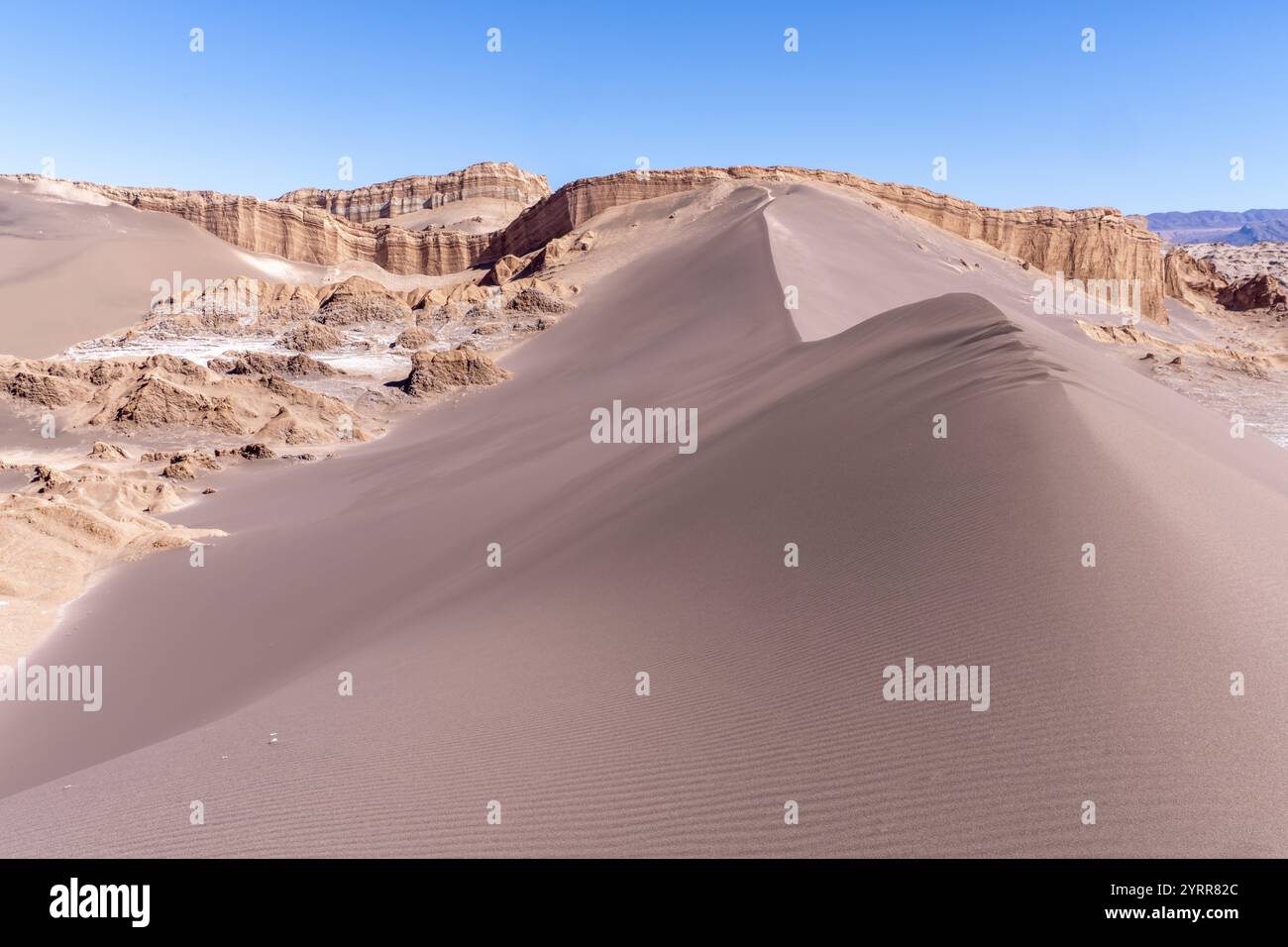 View of the Duna Mayor dune, in the Valle de la Luna, San Pedro de ...