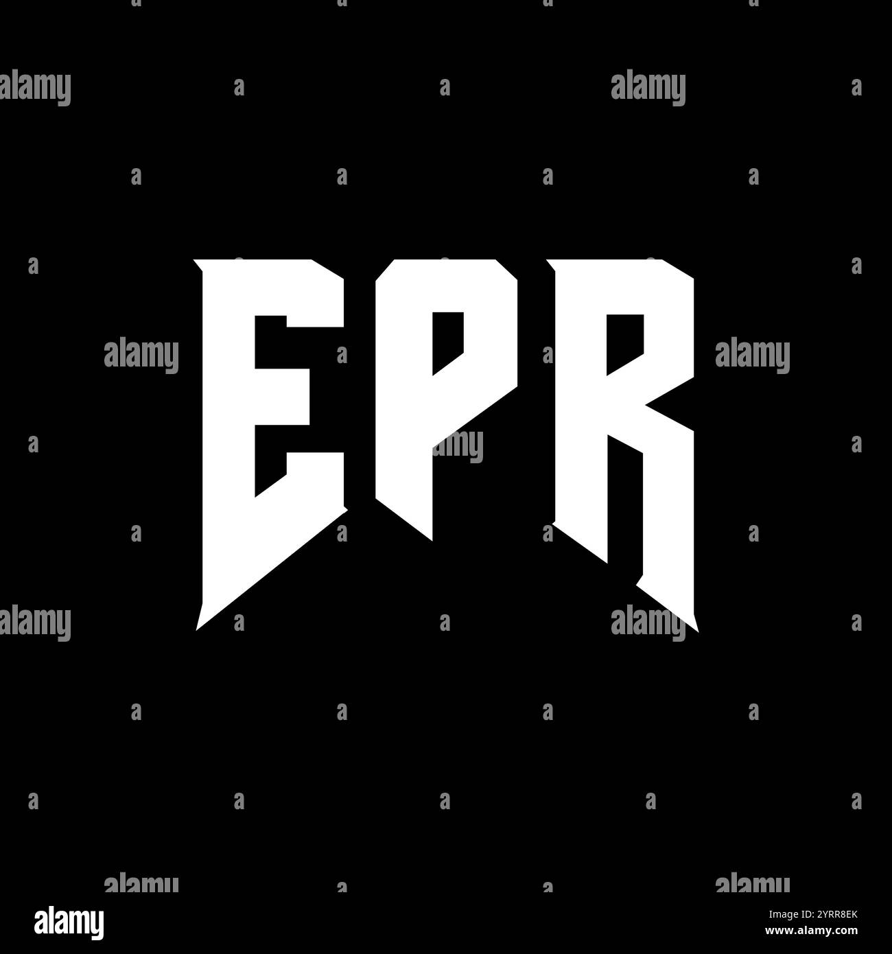 EPR letter logo design for technology company. EPR logo design black ...