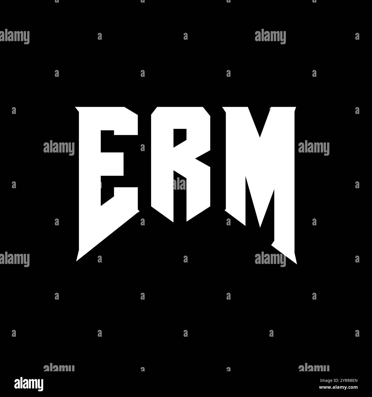 ERM letter logo design for technology company. ERM logo design black ...