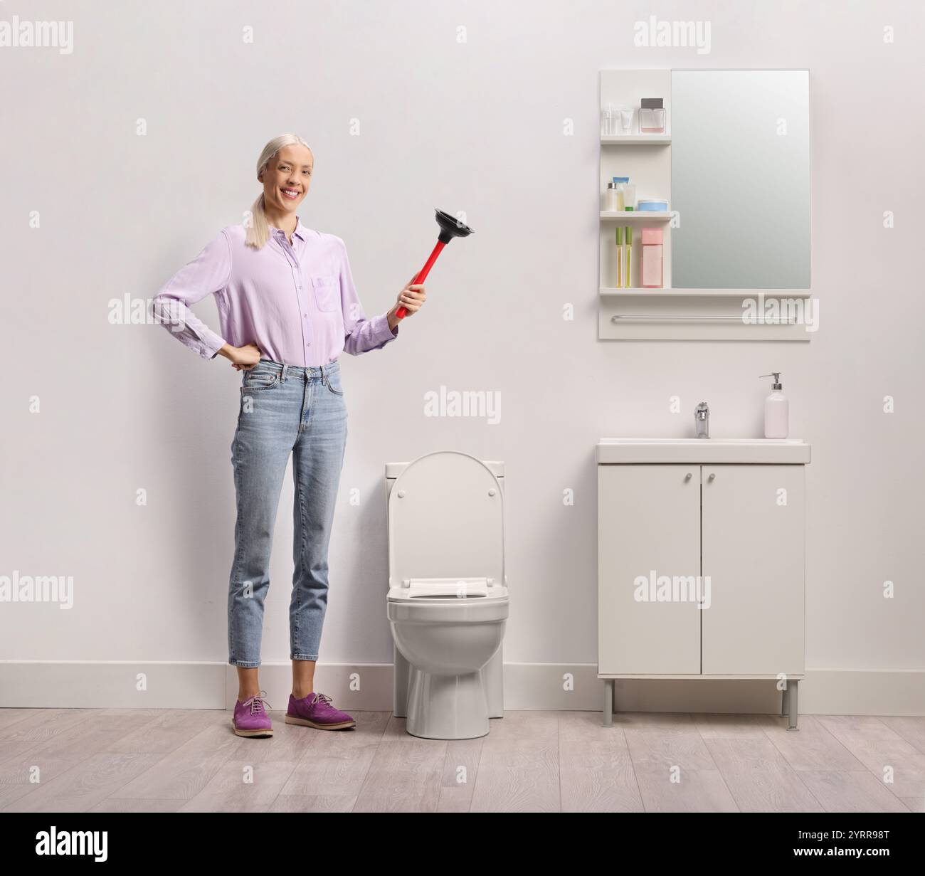 Woman toilet hi-res stock photography and images - Alamy