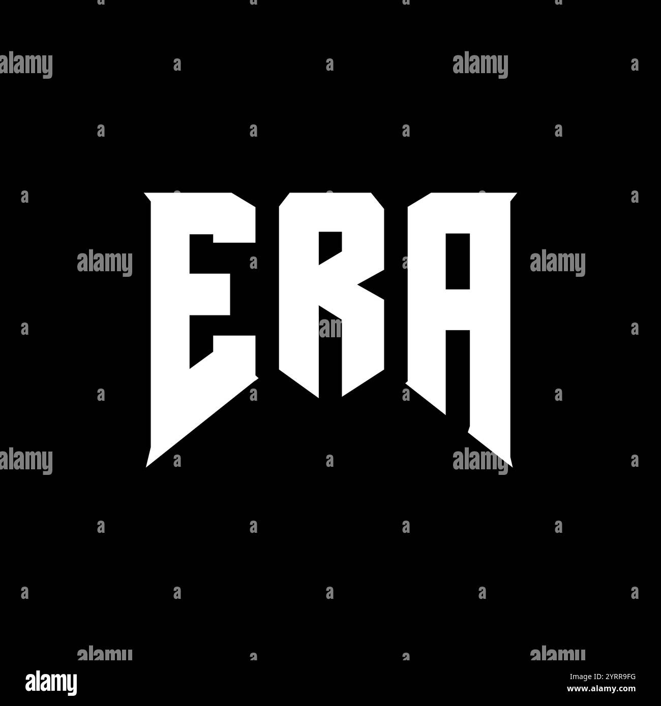 ERA letter logo design for technology company. ERA logo design black ...