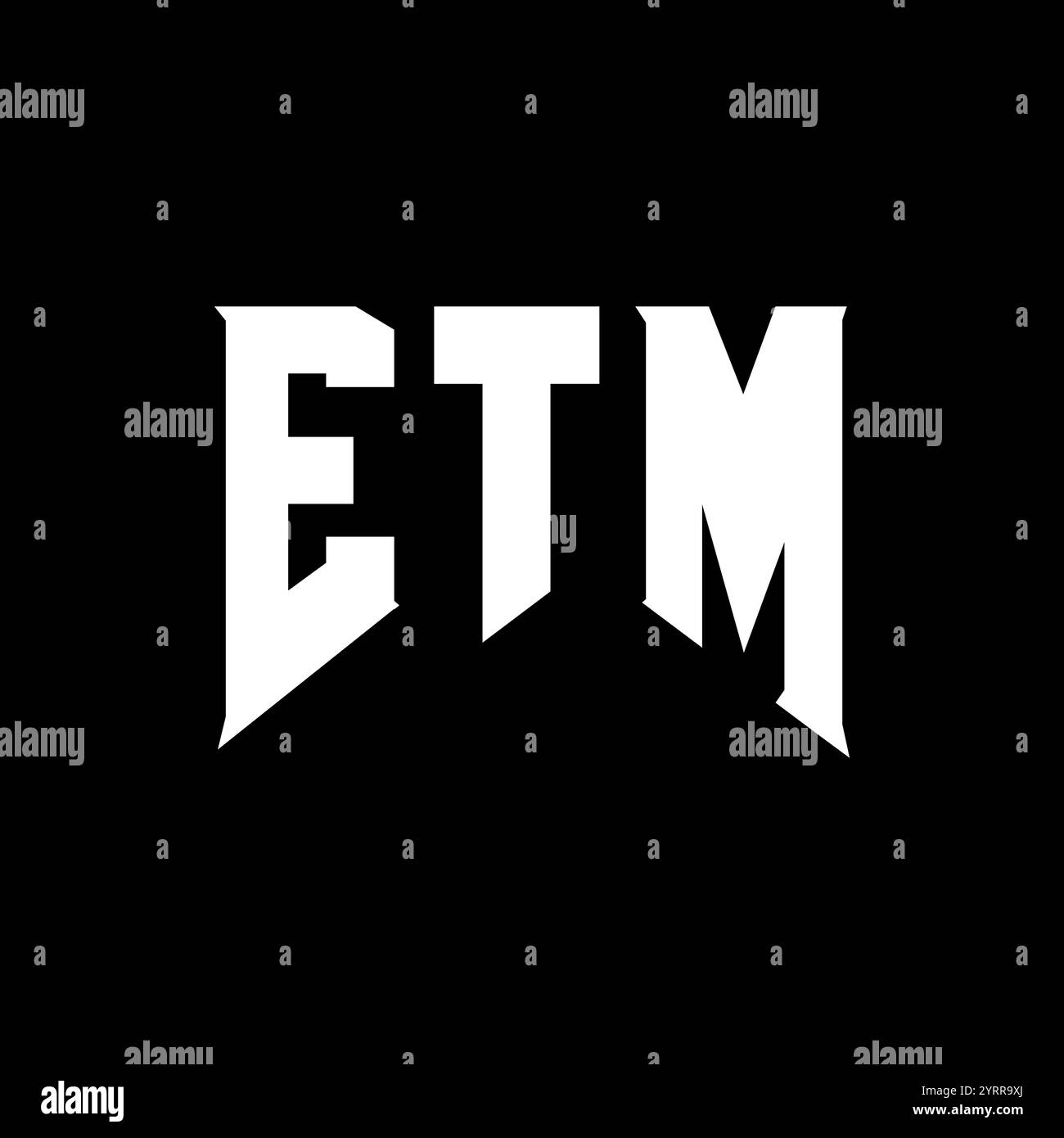 ETM letter logo design for technology company. ETM logo design black ...