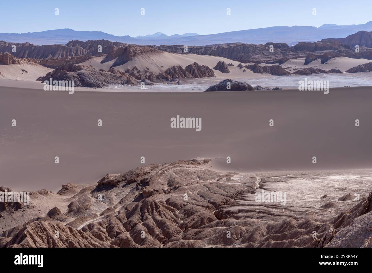 Side view of the Duna Mayor dune, in the Valle de la Luna, San Pedro de ...