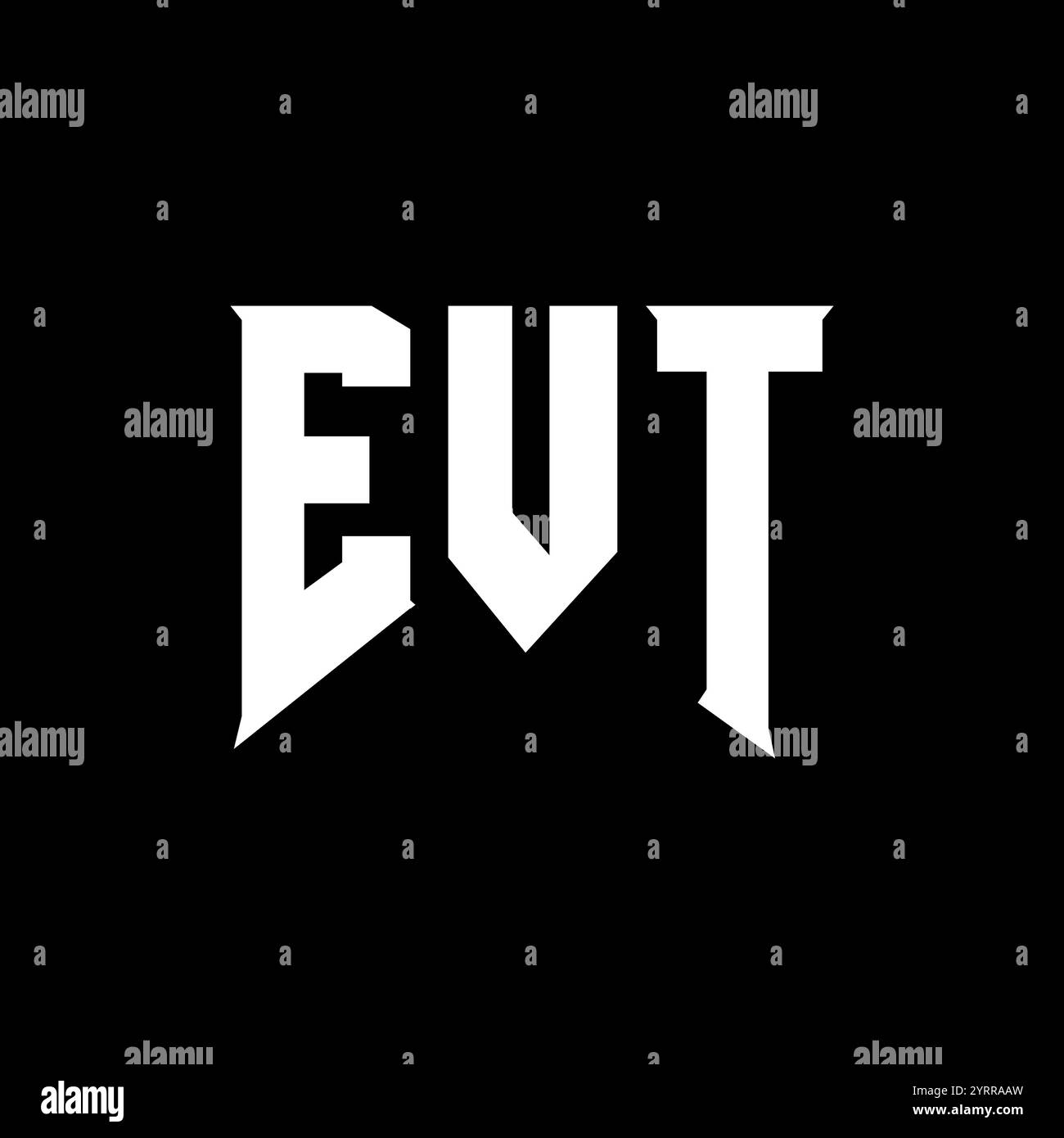 EVT letter logo design for technology company. EVT logo design black ...