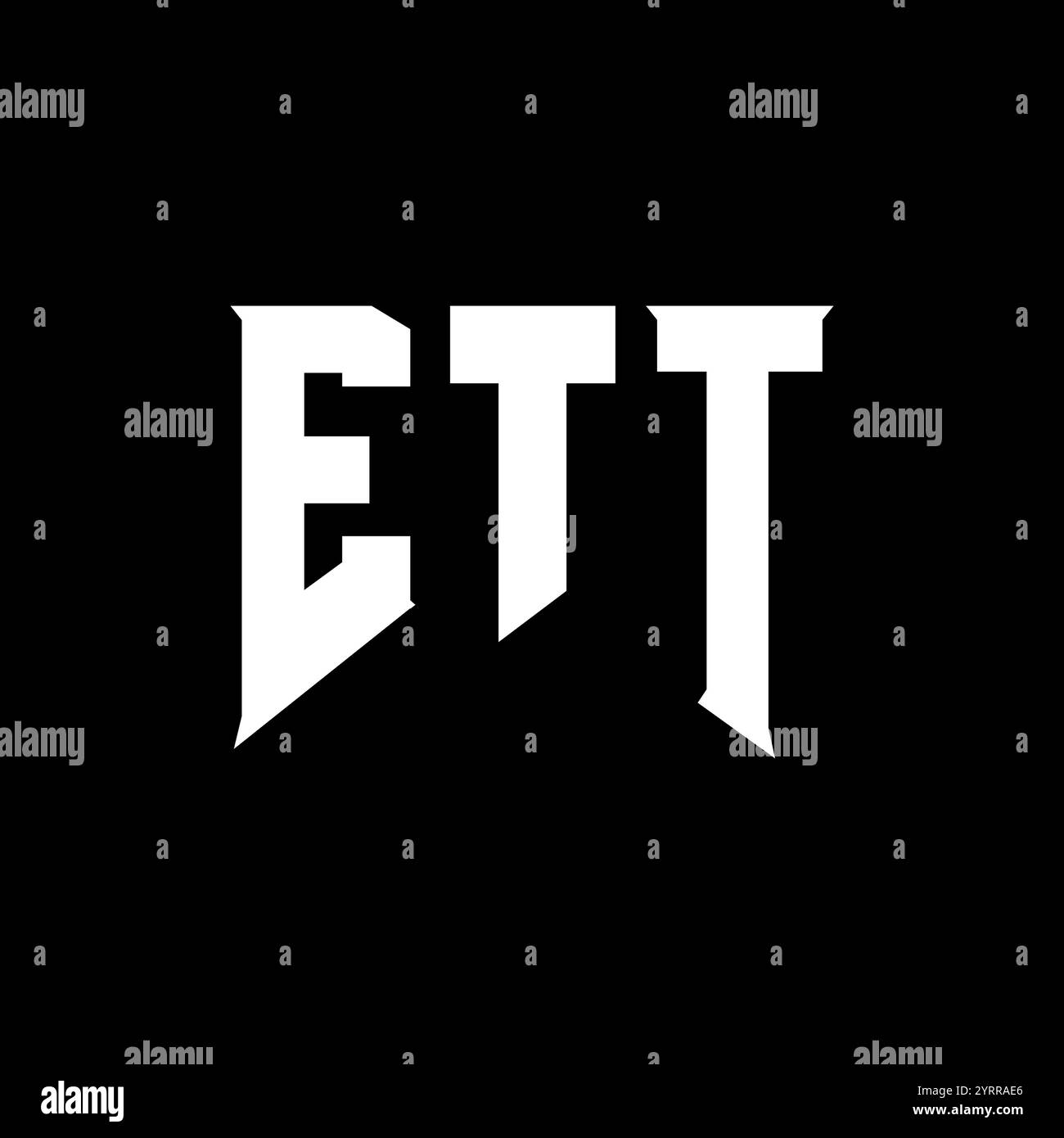 ETT letter logo design for technology company. ETT logo design black ...