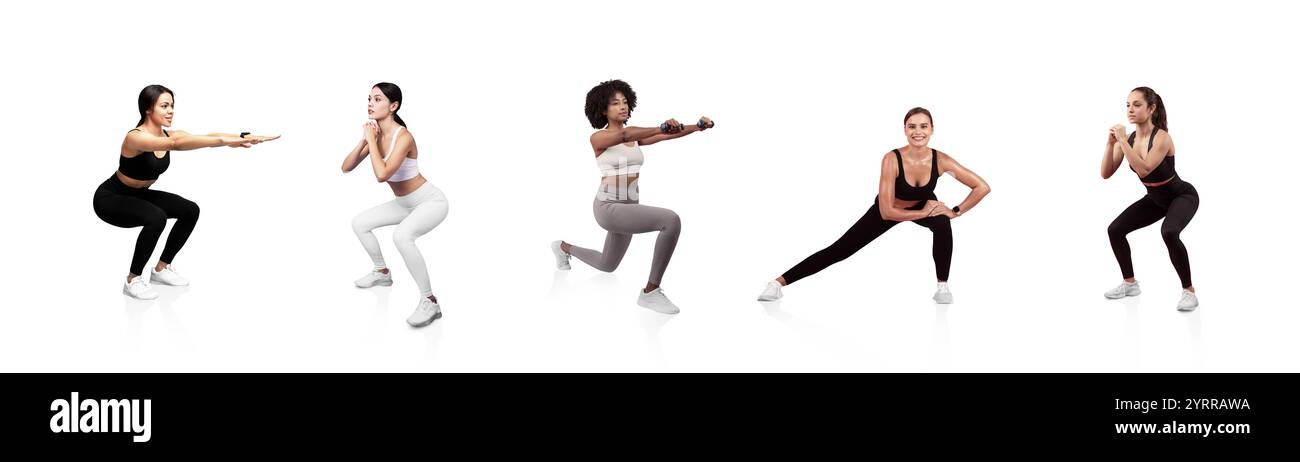 Various personal exercises Cut Out Stock Images & Pictures - Alamy