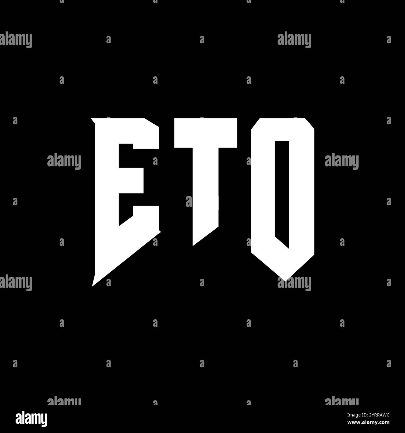 ETO letter logo design for technology company. ETO logo design black ...