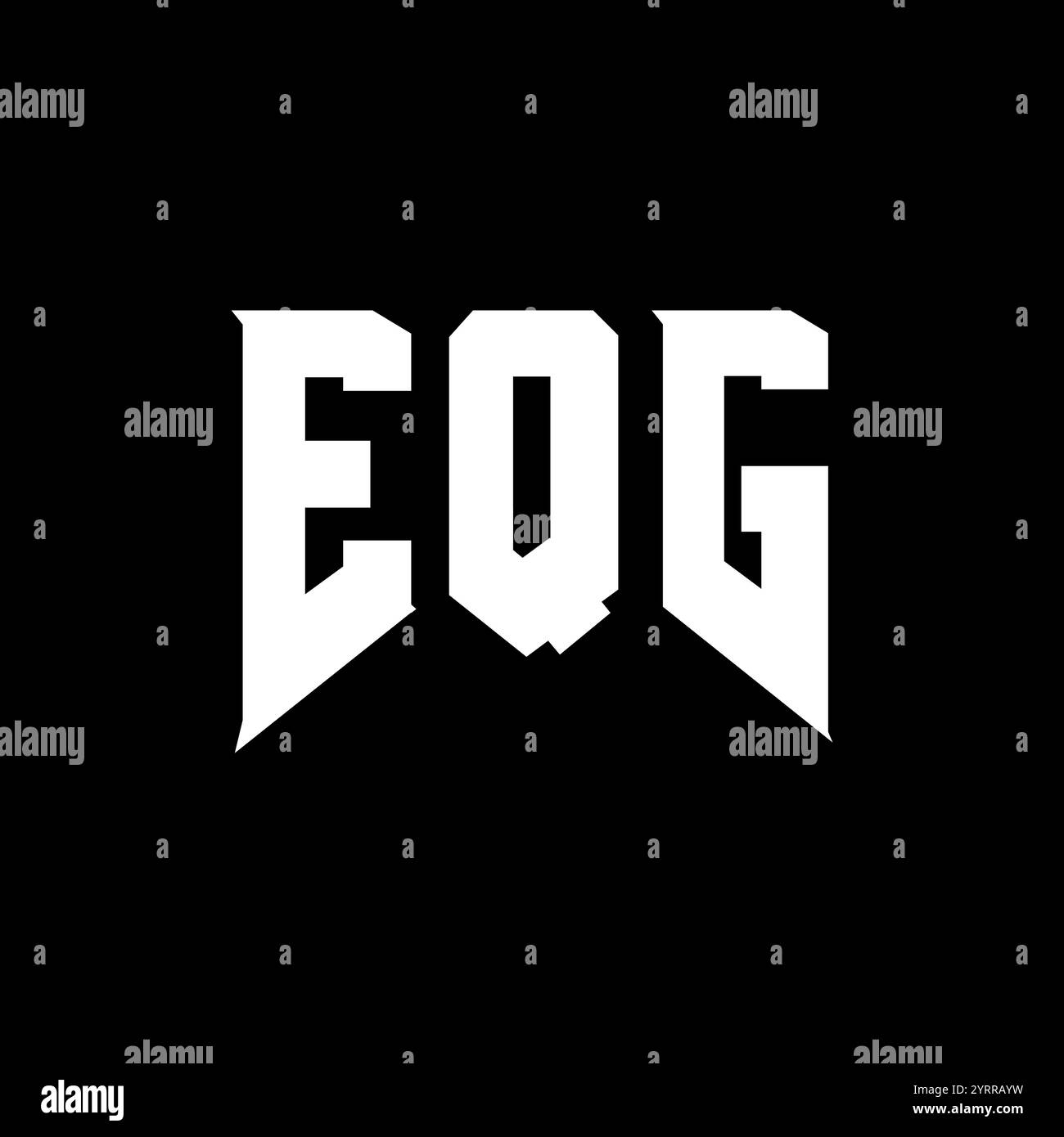 EQG letter logo design for technology company. EQG logo design black ...