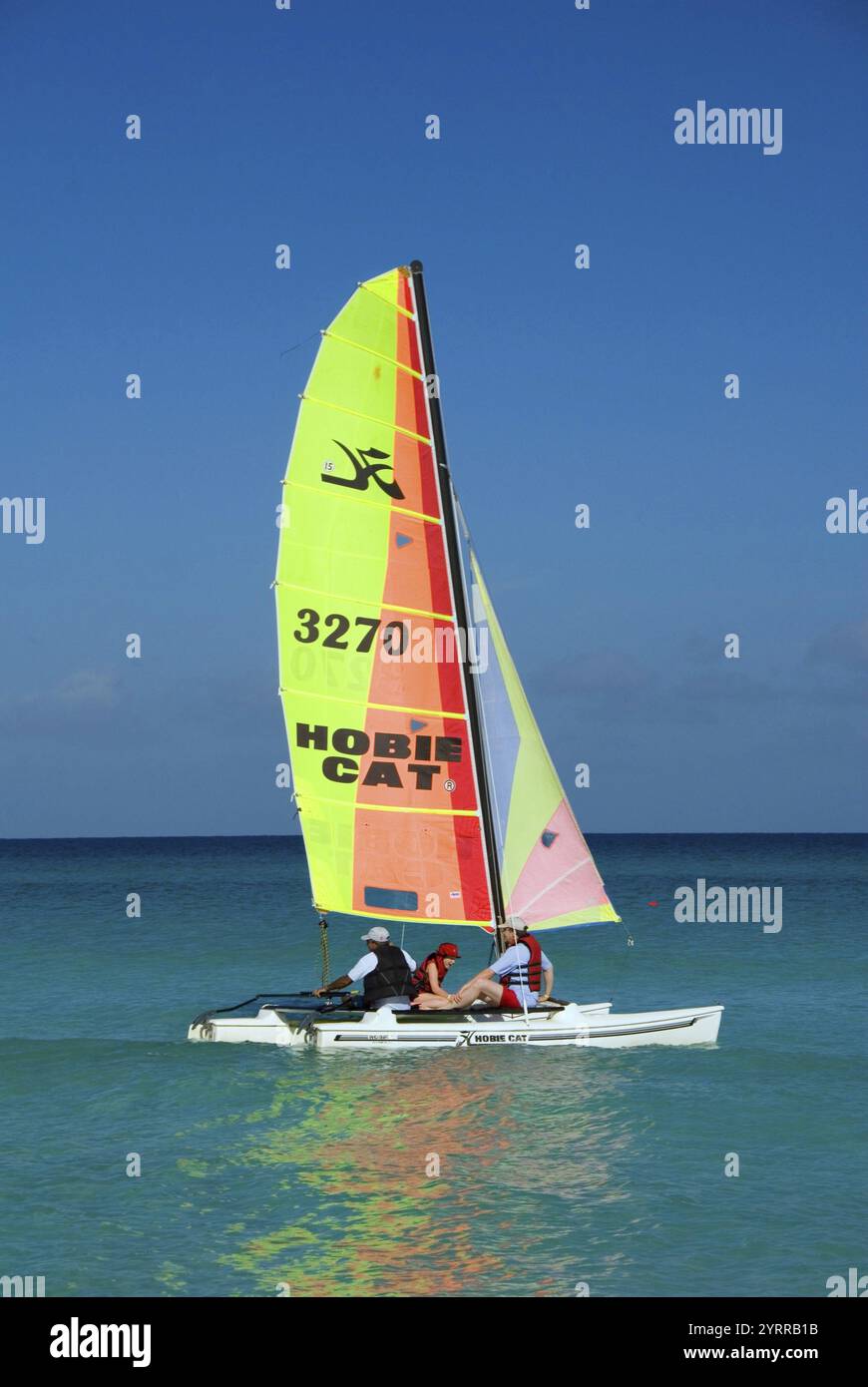 Cuba, Caribbean, Varadero, catamaran on the beach, tourism, sailing ...