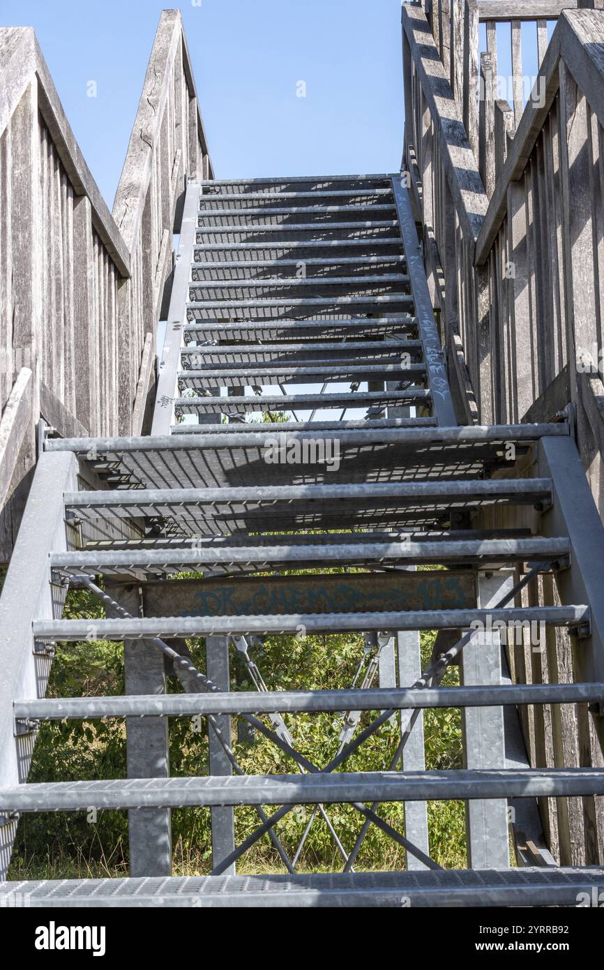 Metal staircase outside the building Stock Photo - Alamy